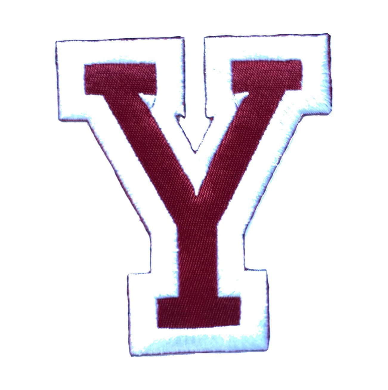 Initials A to Z and Numbers College Varsity Letterman Embroidered Iron ...