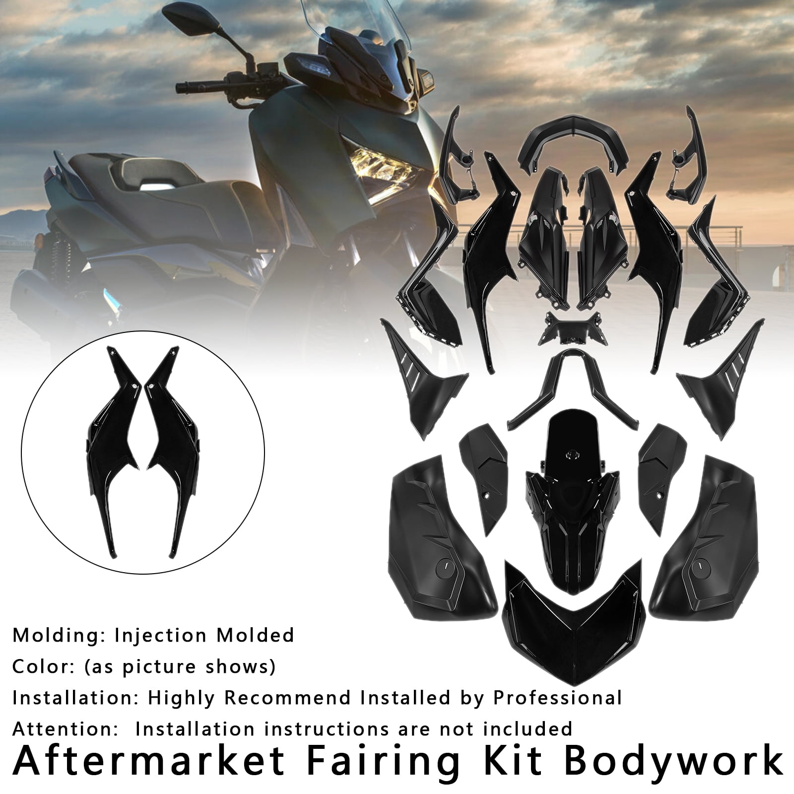 Injection Bodywork Fairing Kit for Yamaha X-MAX 300 XMAX 2023-2024 01 ...