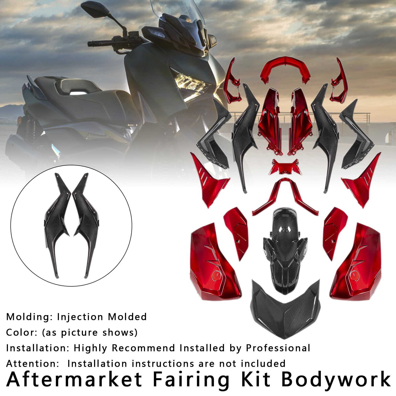 Injection Bodywork Fairing Kit for Yamaha X-MAX 300 XMAX 2023-2024 05 ...