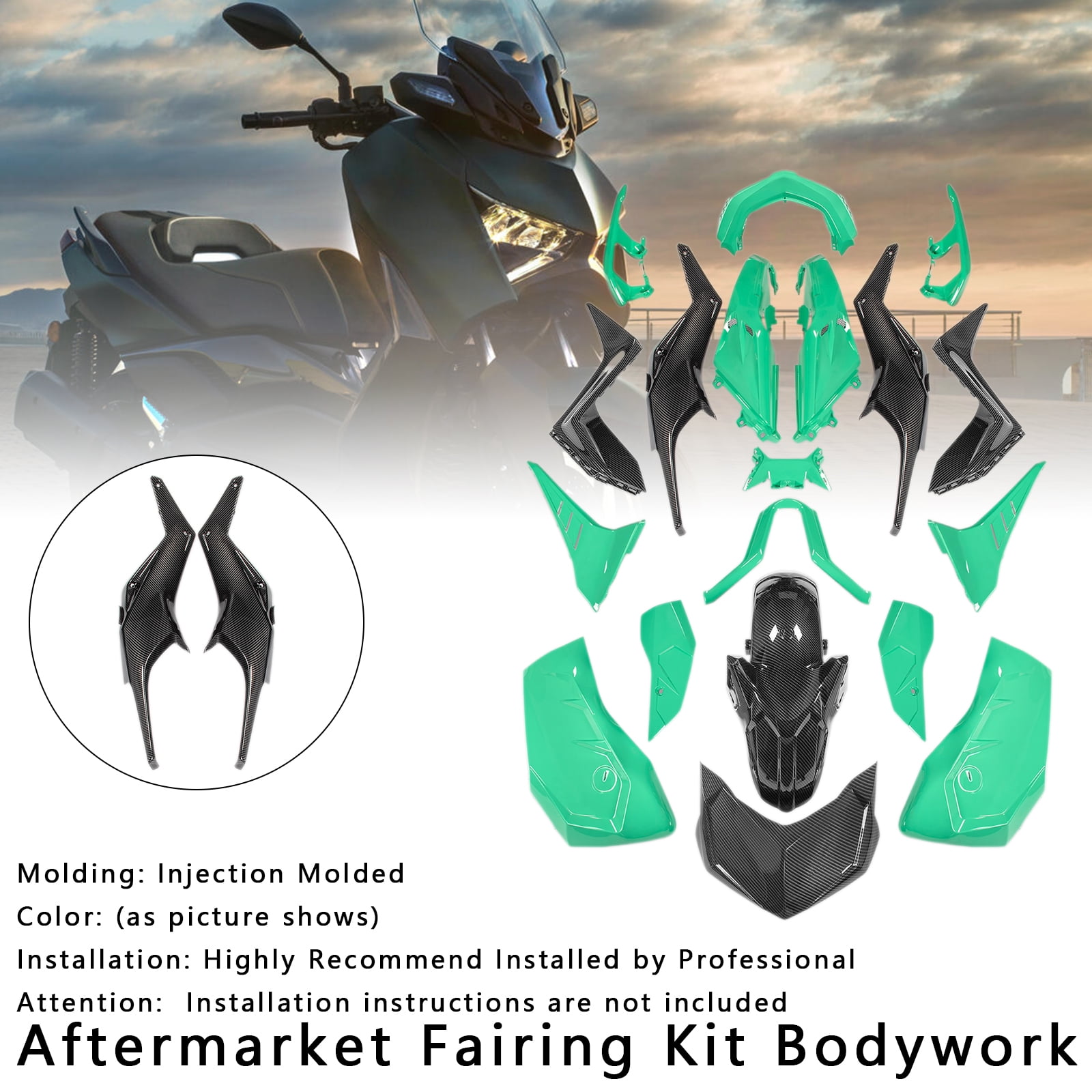 Injection Bodywork Fairing Kit for Yamaha X-MAX 300 XMAX 2023-2024 08 ...