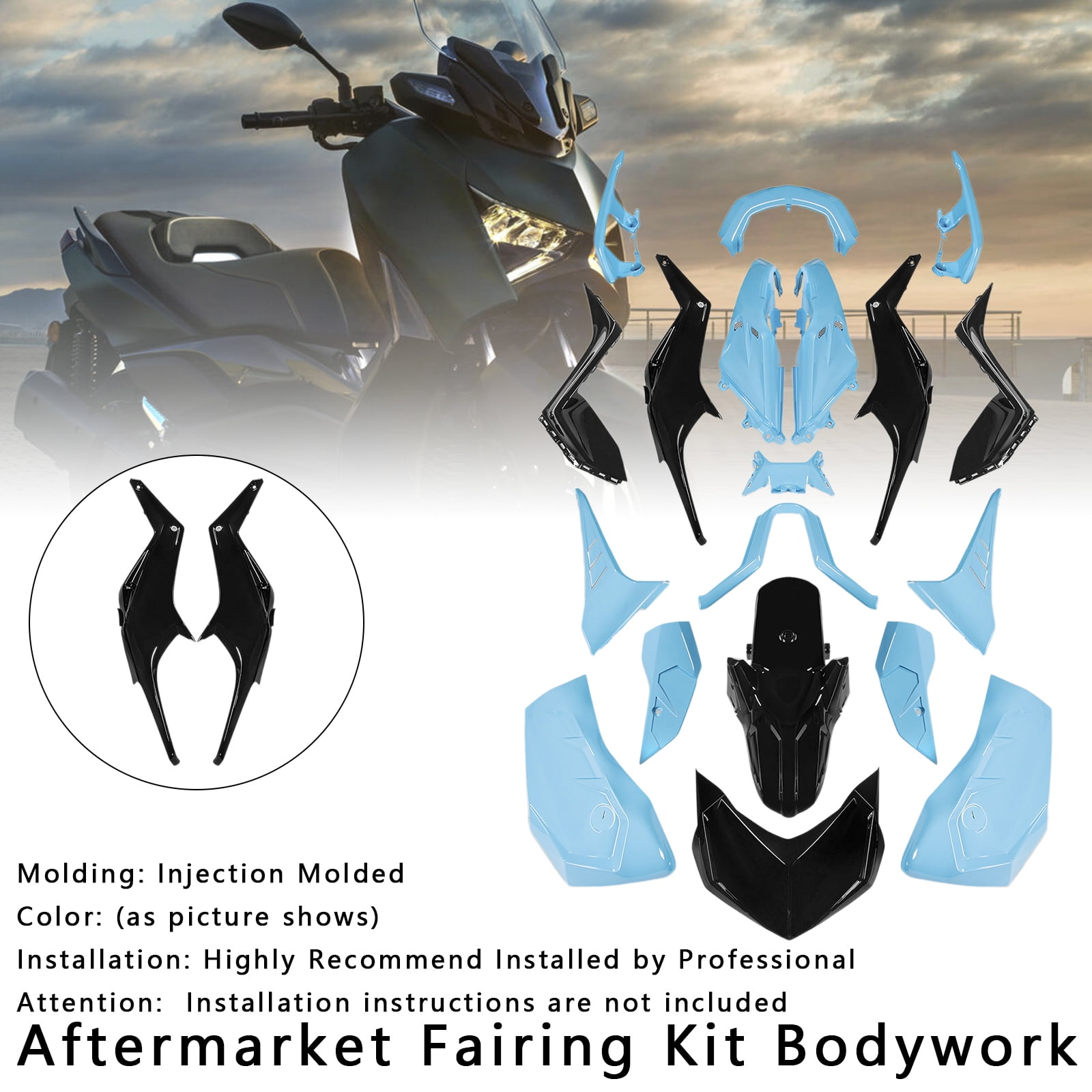 Injection Bodywork Fairing Kit for Yamaha X-MAX 300 XMAX 2023-2024 13 ...