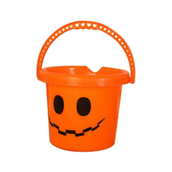 Injection Pumpkin Candy Bucket with Adorable Halloween Faces for ...