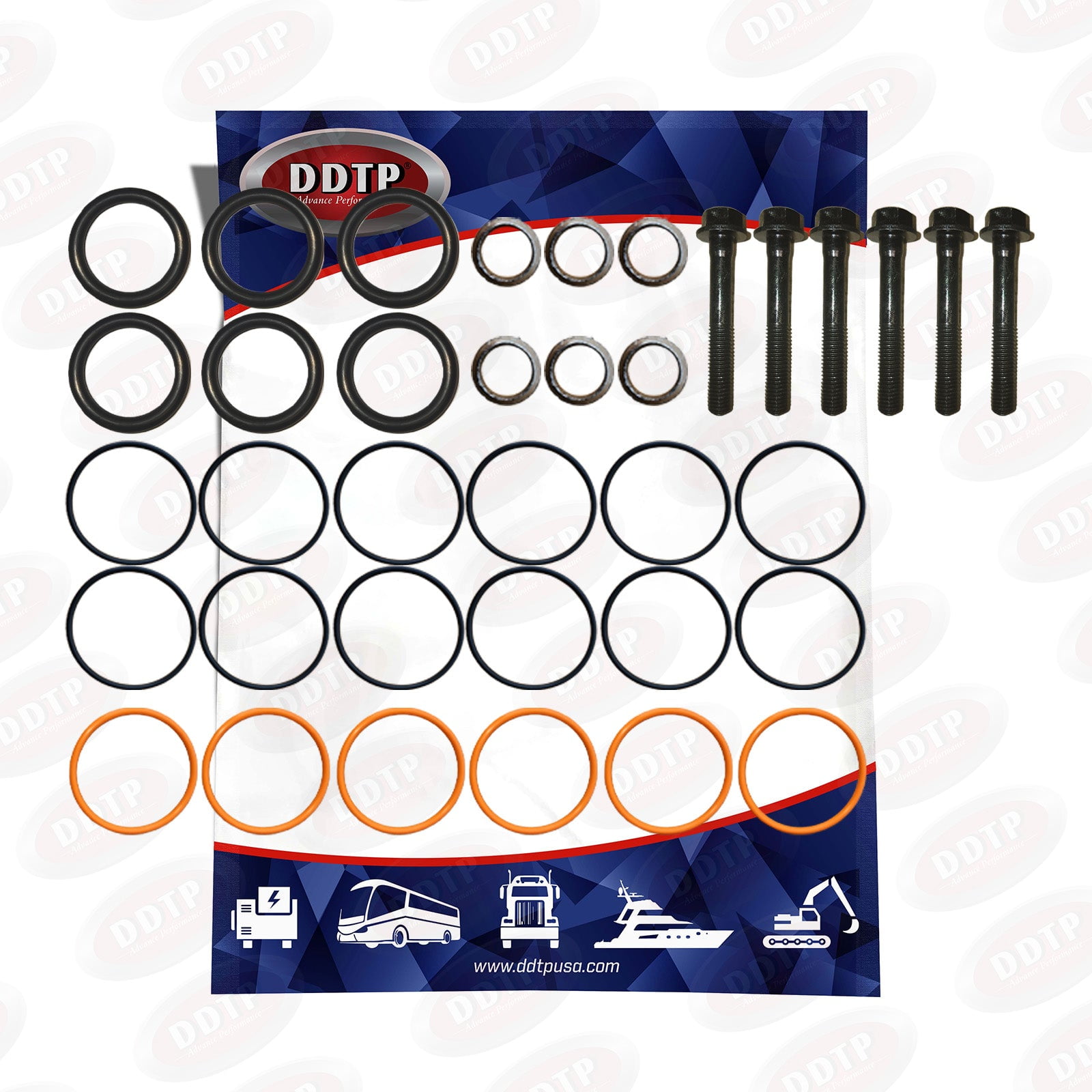Injector Six Pack Seal and Bolt Kit S60 12.7L (08929393) - Walmart.com