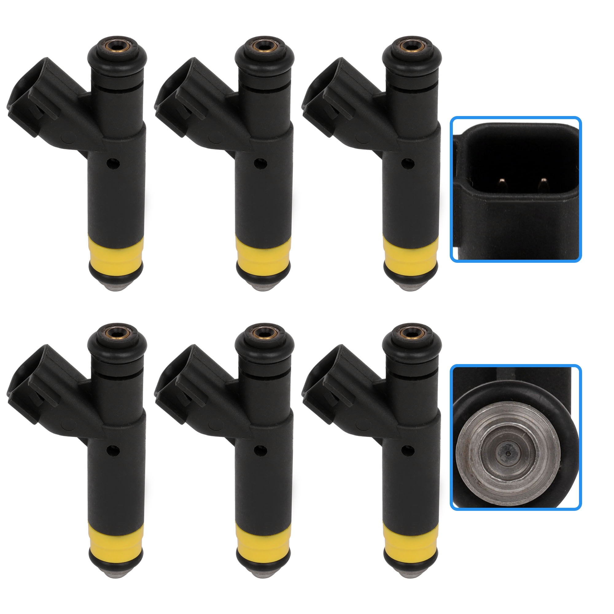 Injectors,CCIYU 1 Holes Fuel Injector set fit for 2001-2003 for Ford ...