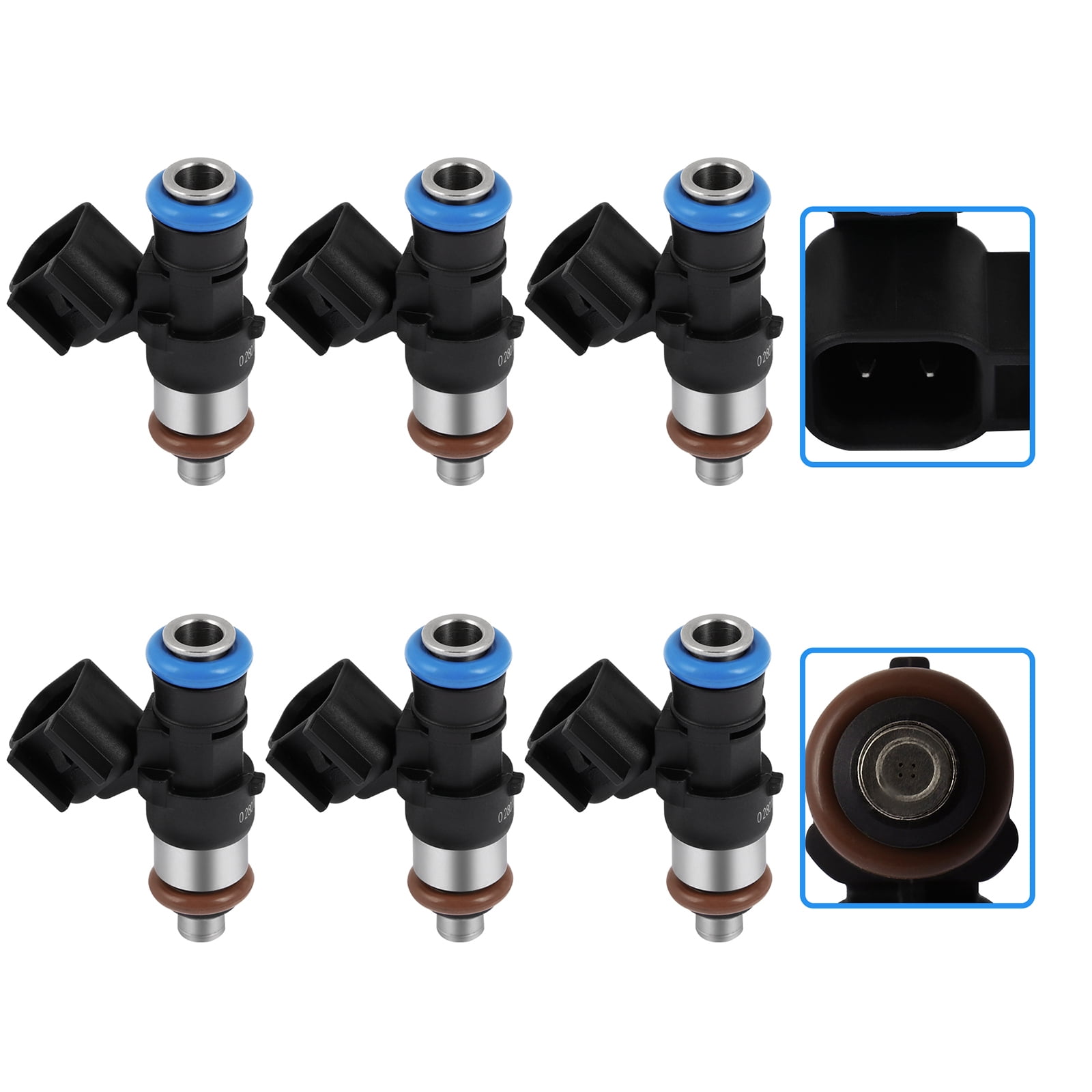 Injectors,CCIYU 4 Holes Fuel Injector set fit for 2007-2011 for Ford ...