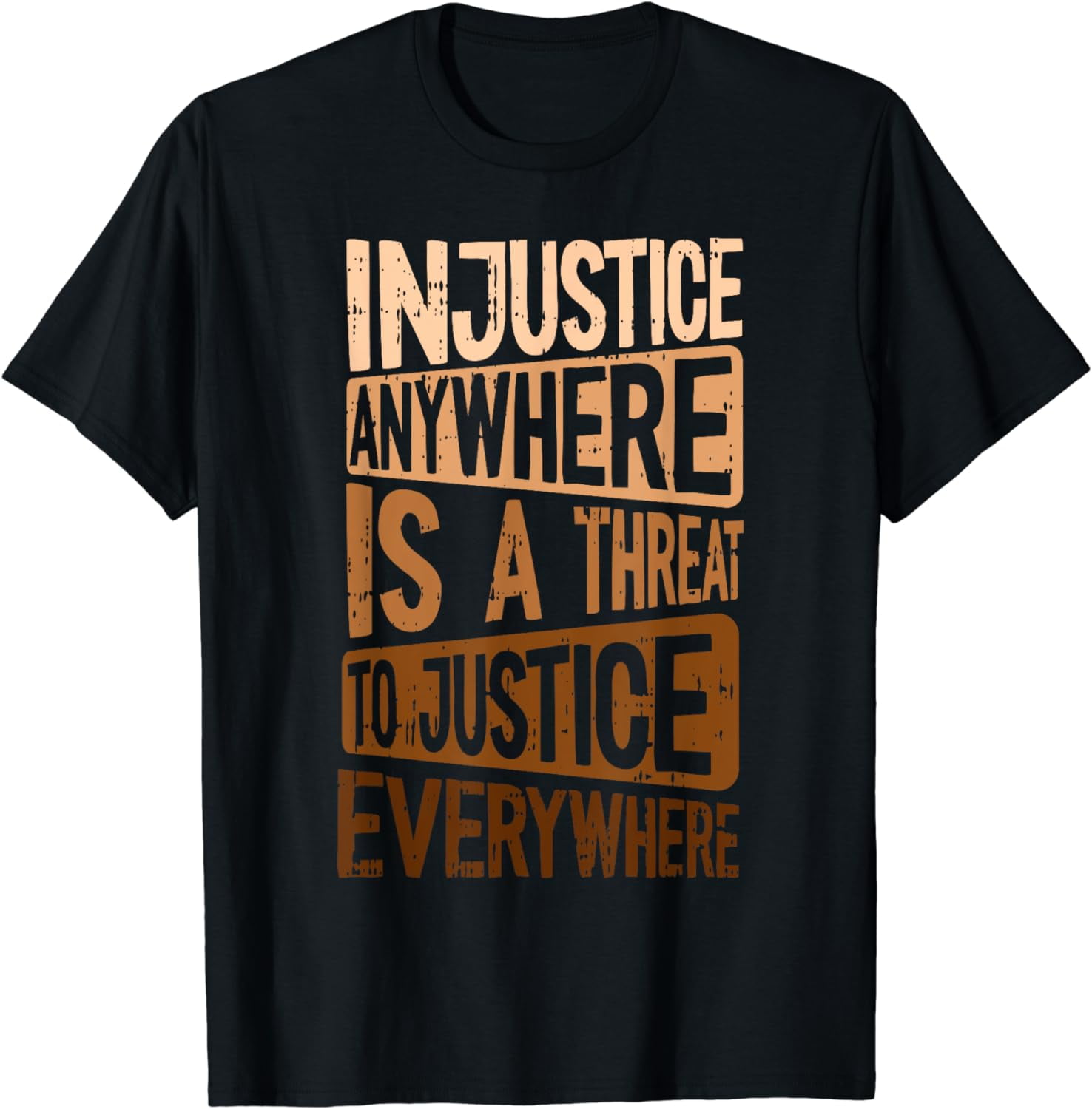 Injustice Anywhere Black History Month BLM Civil Rights T-Shirt - Walmart.com
