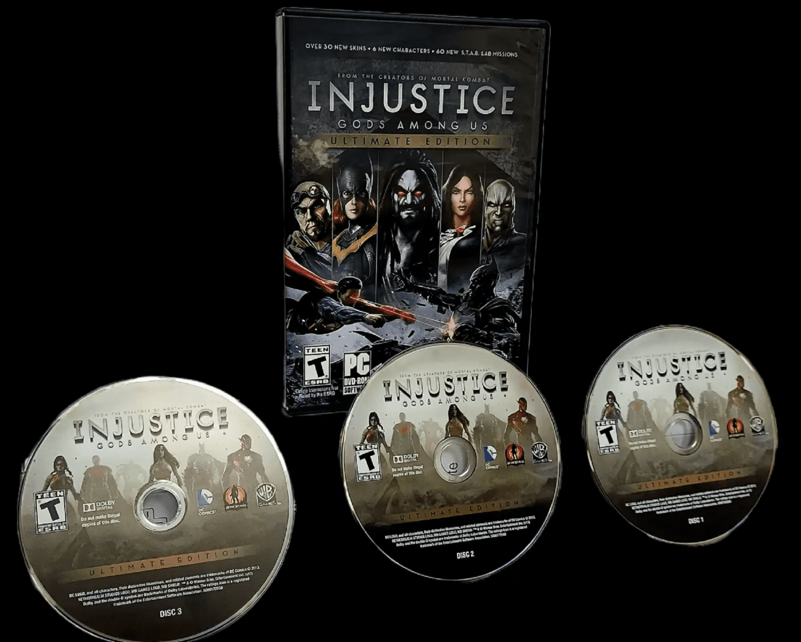 Injustice: Gods Among Us Ultimate Edition (PC DVD ROM) With 3 Discs ...