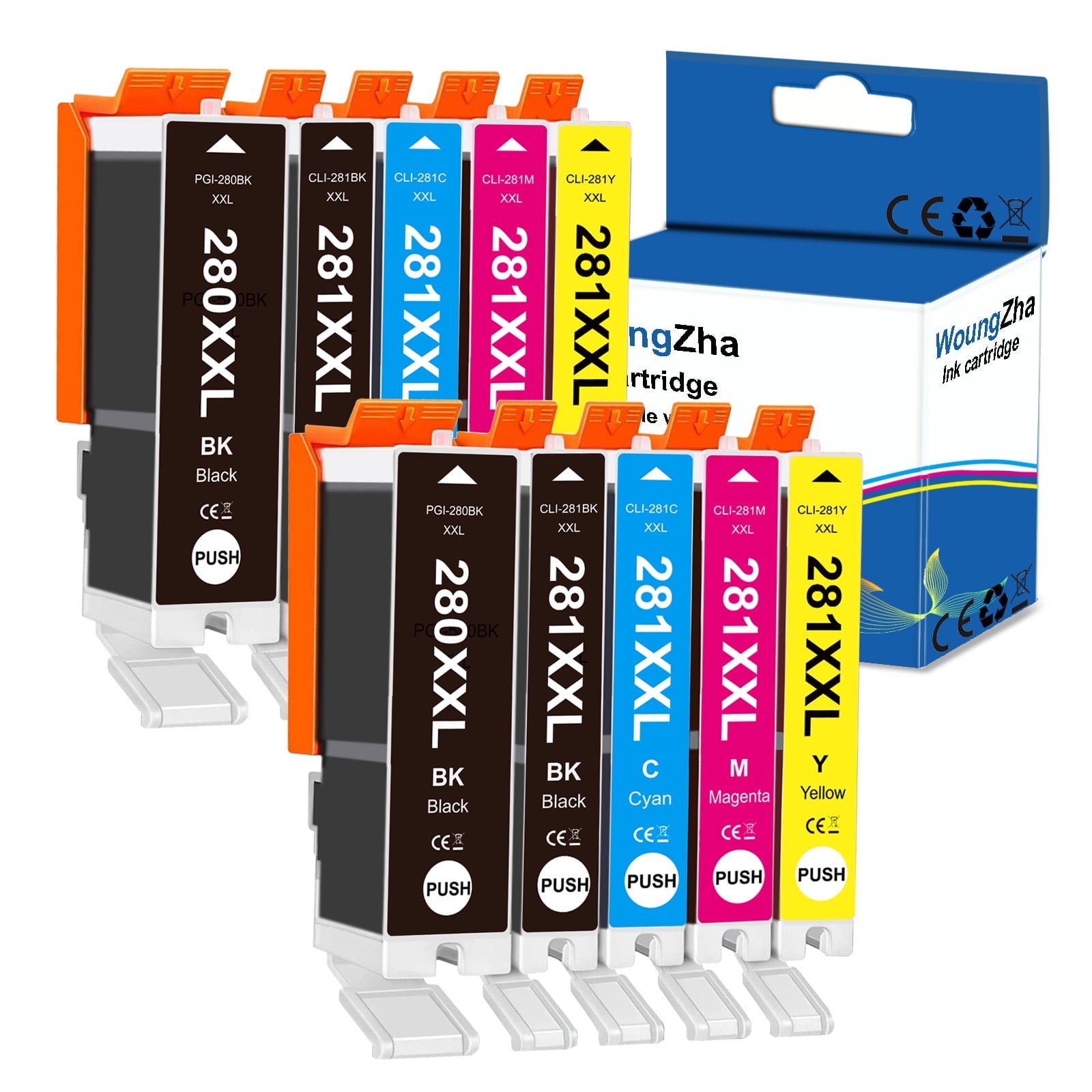 Ink 280 281 XXL Cartridges Combo XL for Canon PGI-280XXL CLI-281XXL ...