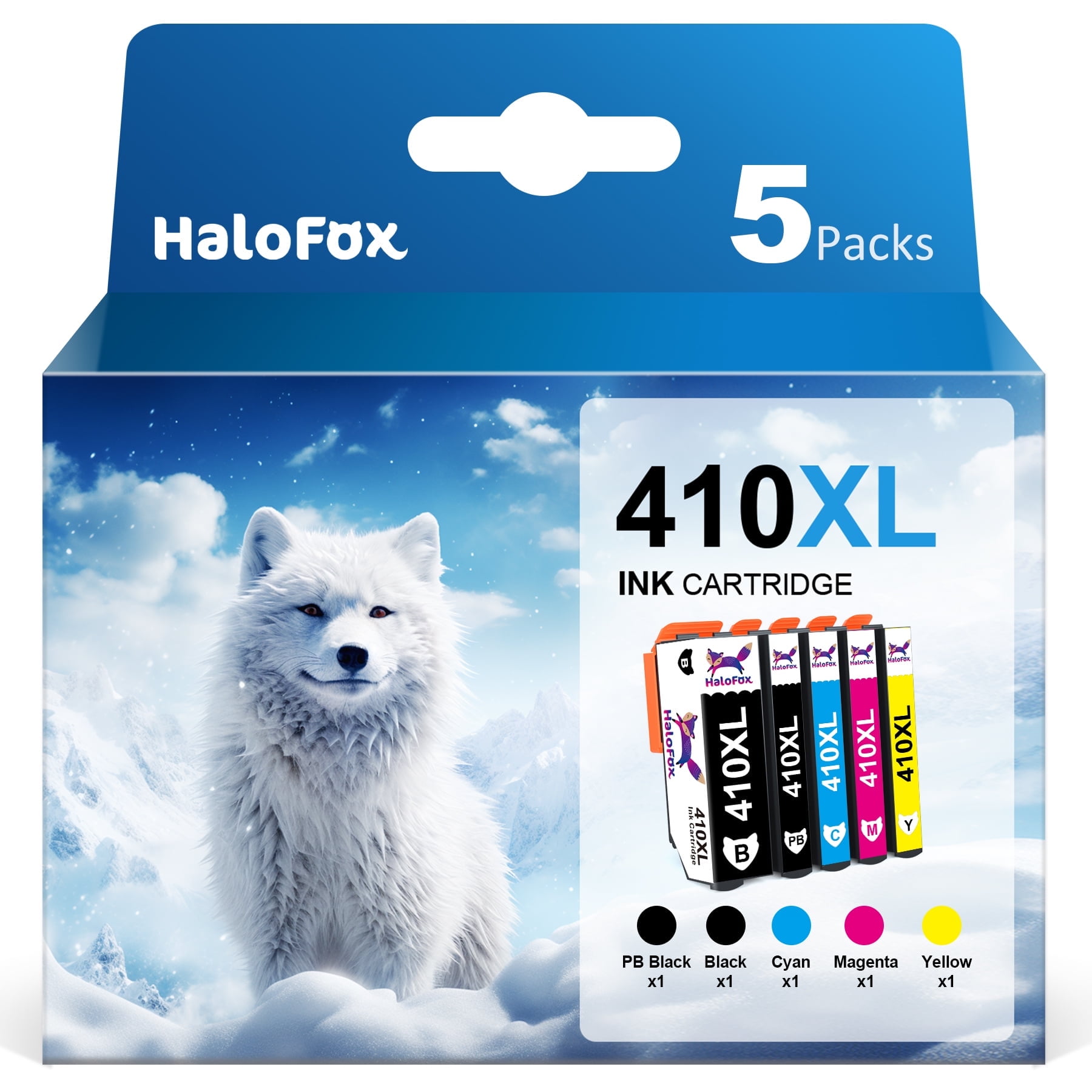 Halofox Ink Replacement for Epson 410 410XL Ink Cartridges for ...