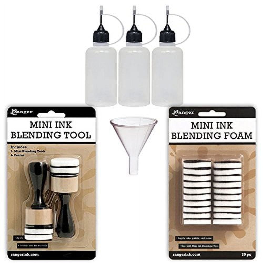 Ink Blending Bundle, 2 Ranger Mini Ink Blending Tools, 20pc Blending ...