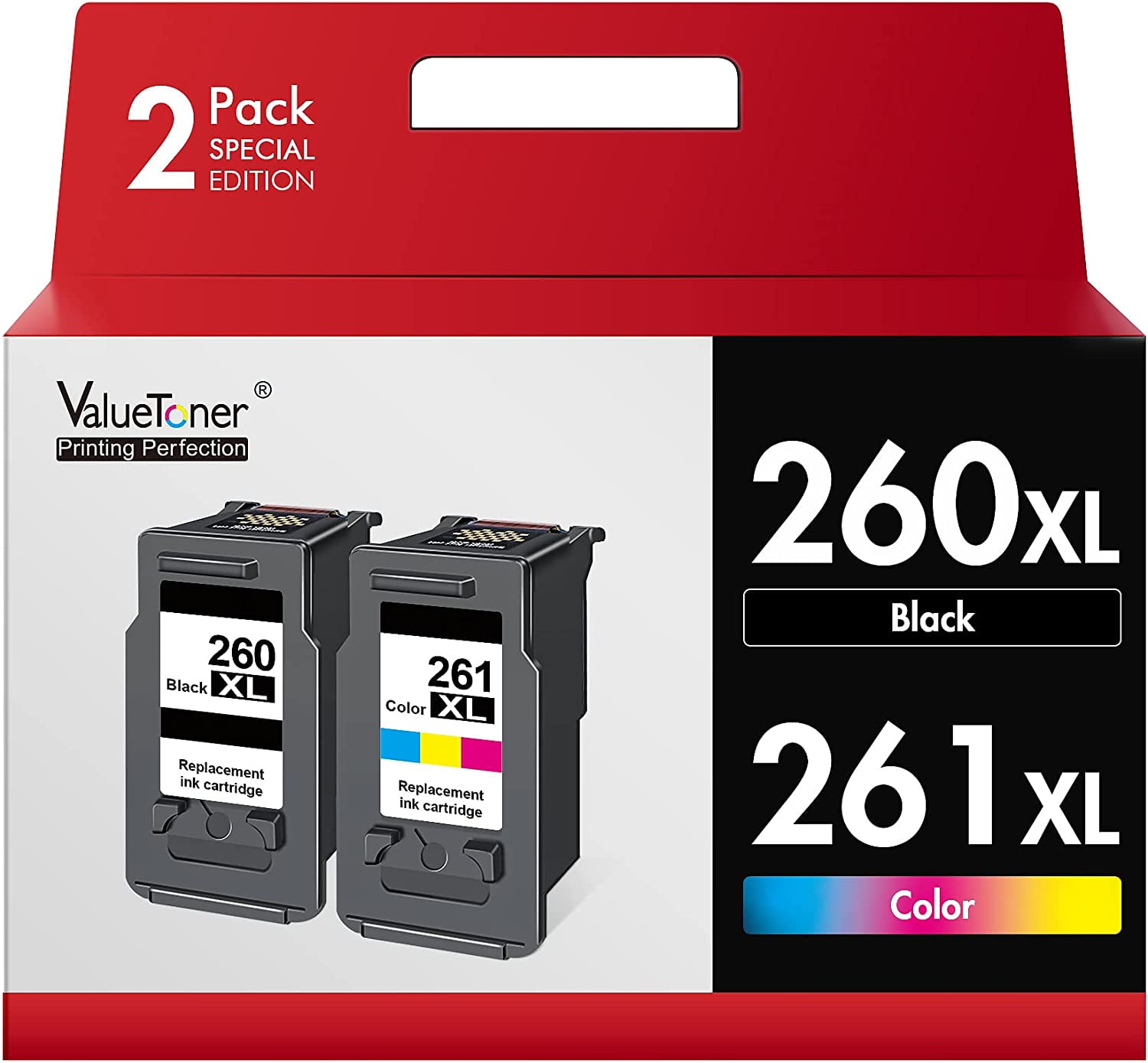 Ink Cartridge Replacement for Canon 260XL 261XL 260 XL 261 XL PG-260 XL ...