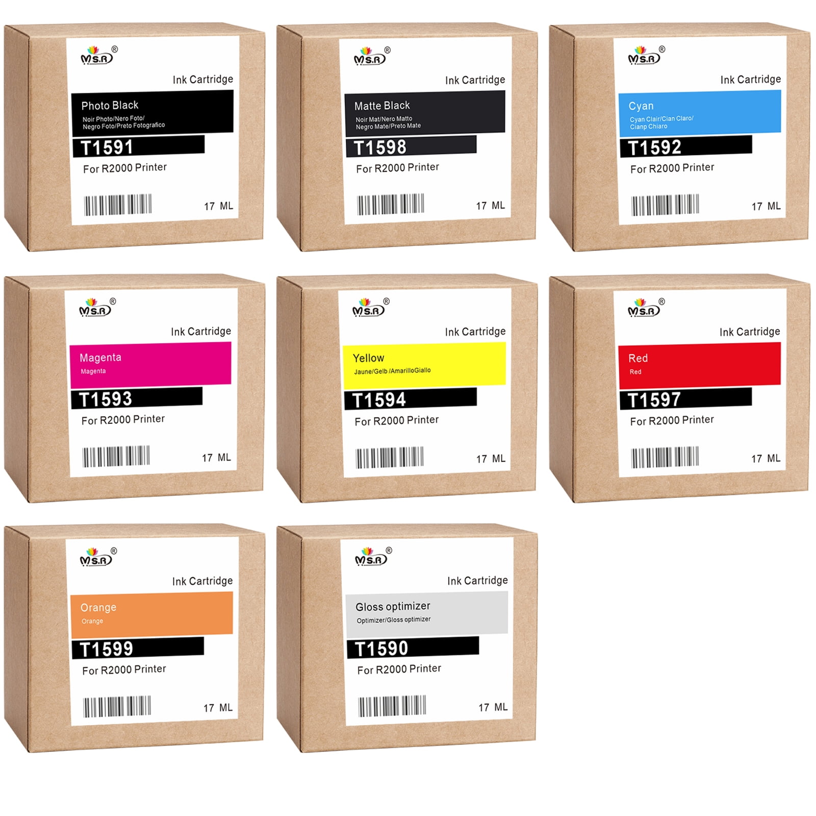 T159 159 R2000 Ink Cartridges Pigment Ink Replacement for Stylus Photo ...