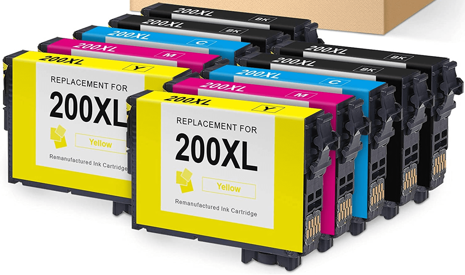 vhappy Ink Cartridge Replacement for Epson 200XL XP-410 XP400 XP200, 10 ...