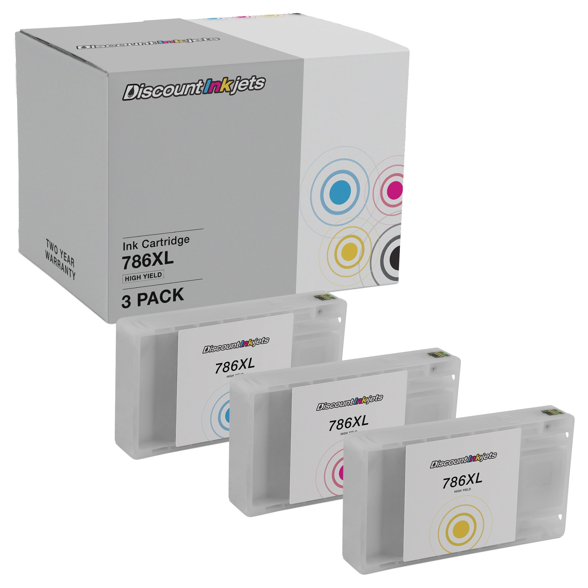 Ink Cartridge Replacements for Epson 786 XL HY Set of 3 Cyan Magenta ...
