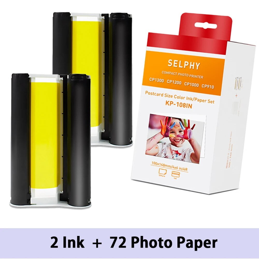 Ink Cassette Photo Paper Set Compatible for Canon Selphy CP900 CP910 ...