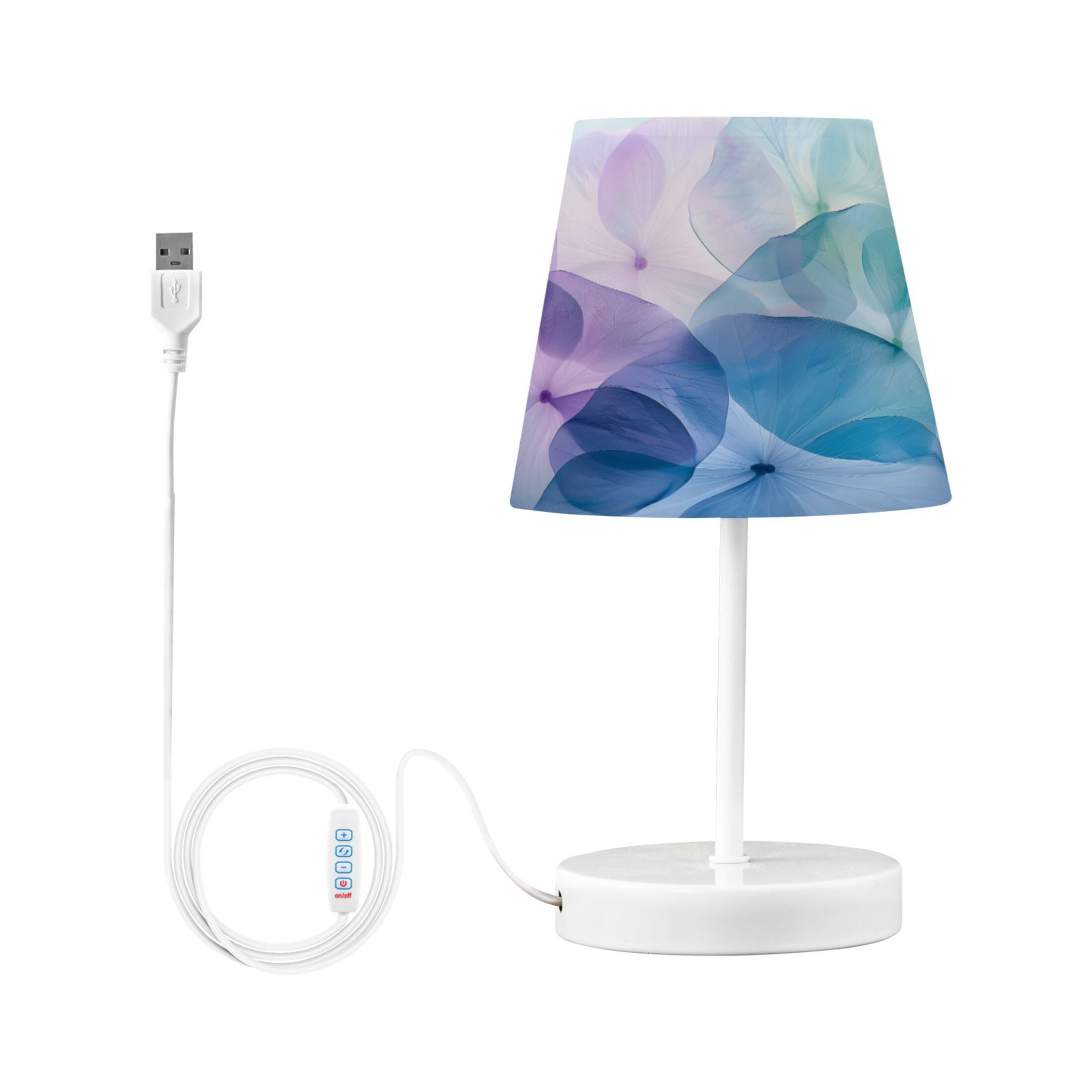 Ink Flowers Desk Lamp LED Table Nightstand Lamps with 3 Color ...