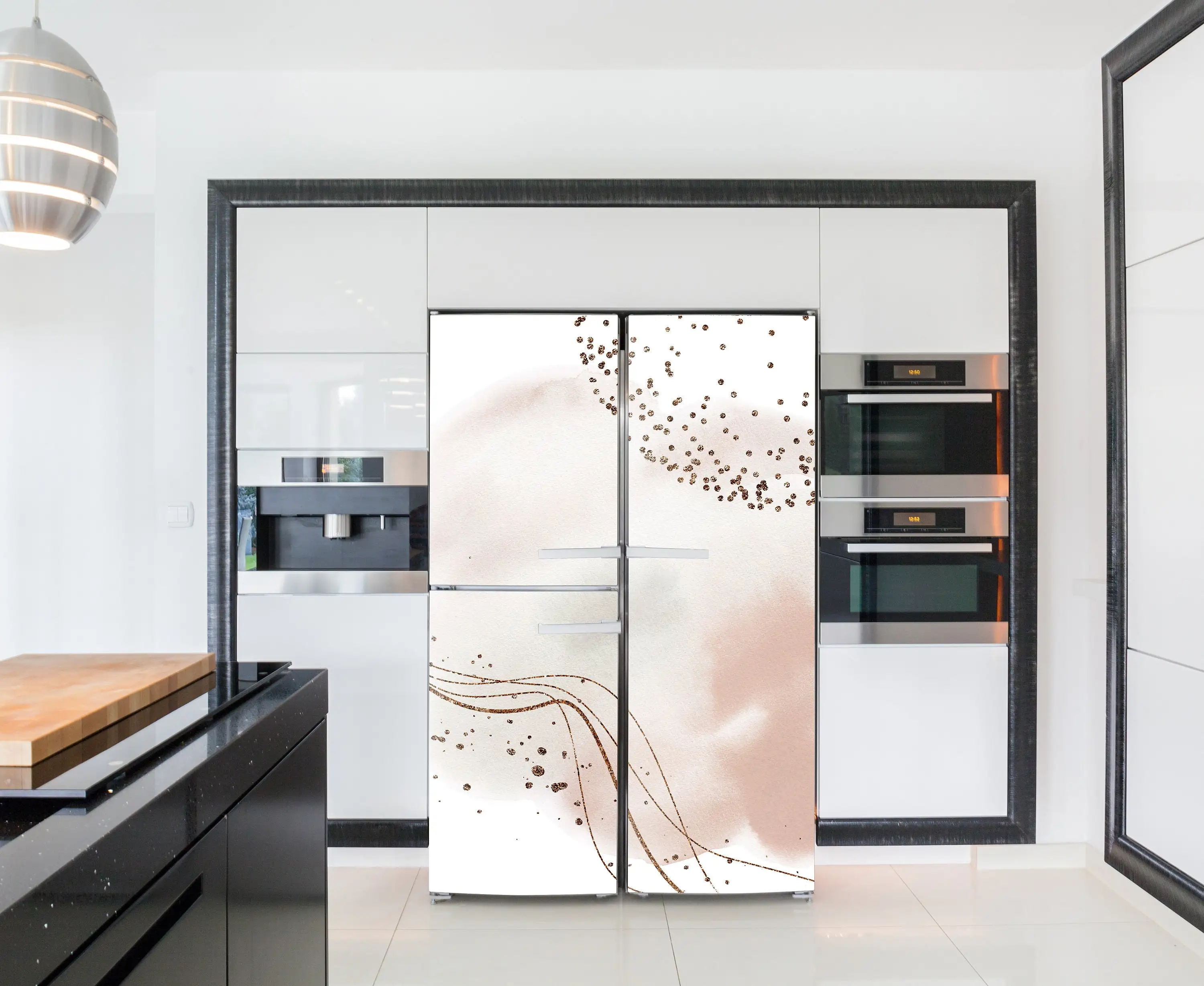 Ink Landscape Painting Refrigerator Magnet Wallpaper Natural Scenery ...