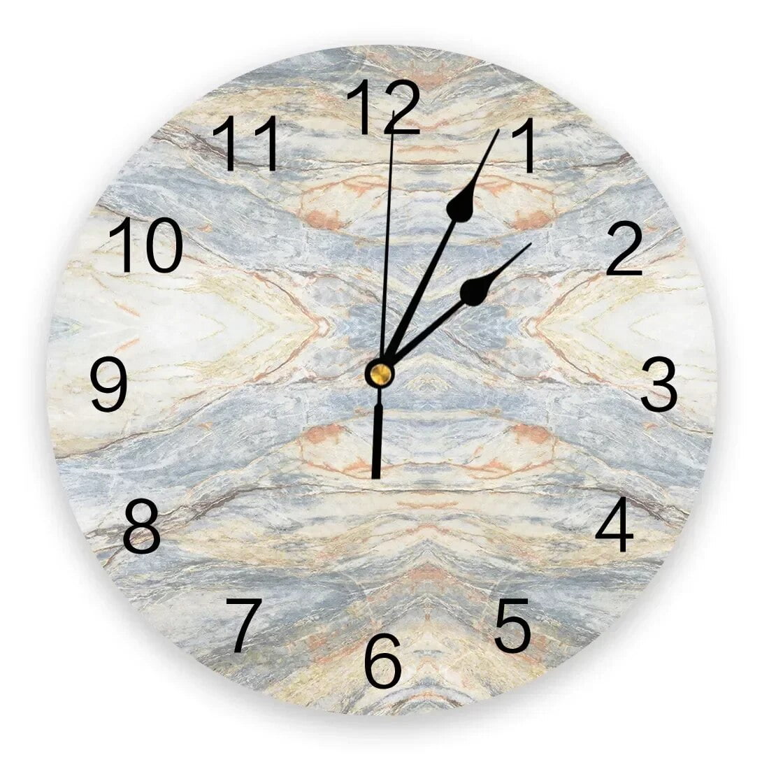 Ink Marble Pattern Design Wall Clocks Silent Home Cafe Office Wall ...