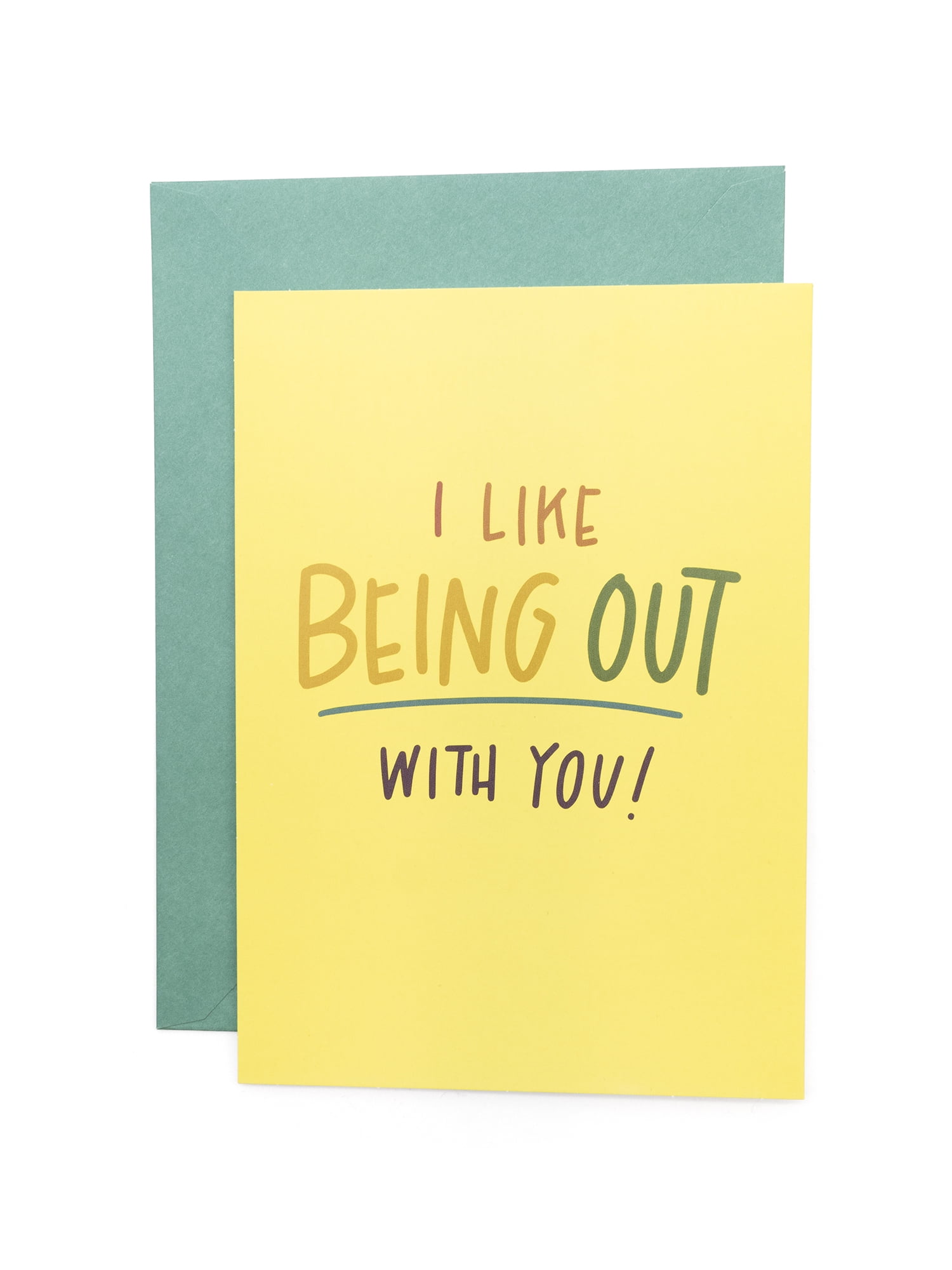 Ink Meets Paper "I Like Being Out With You" Pride Card - Walmart.com
