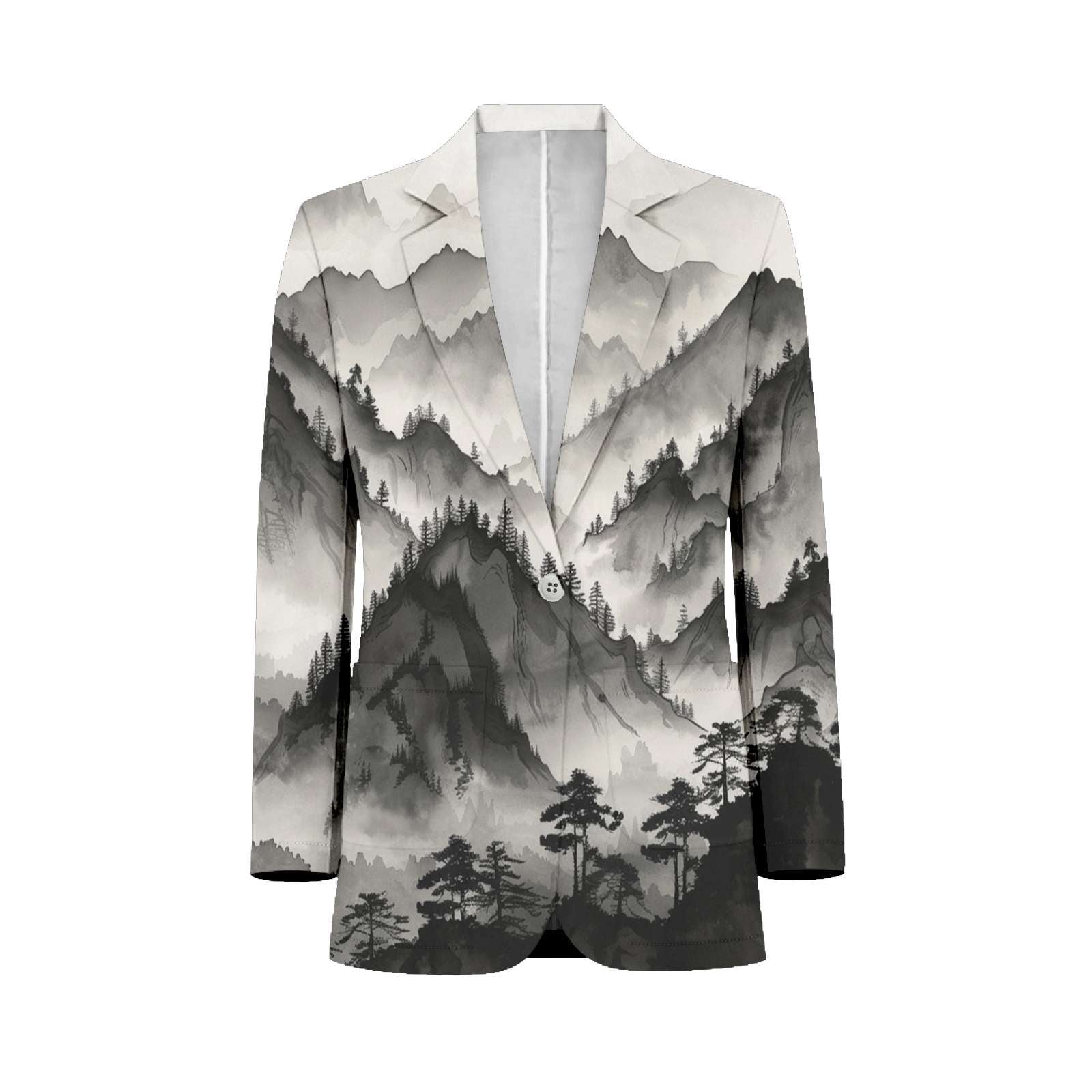 Ink Mountains Customized Men's Suits full man Shawl Collar Gentleman ...