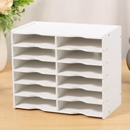 Jetcloudlive Craft Paint Storage Organizer 63 Holes Wall-mounted PVC ...