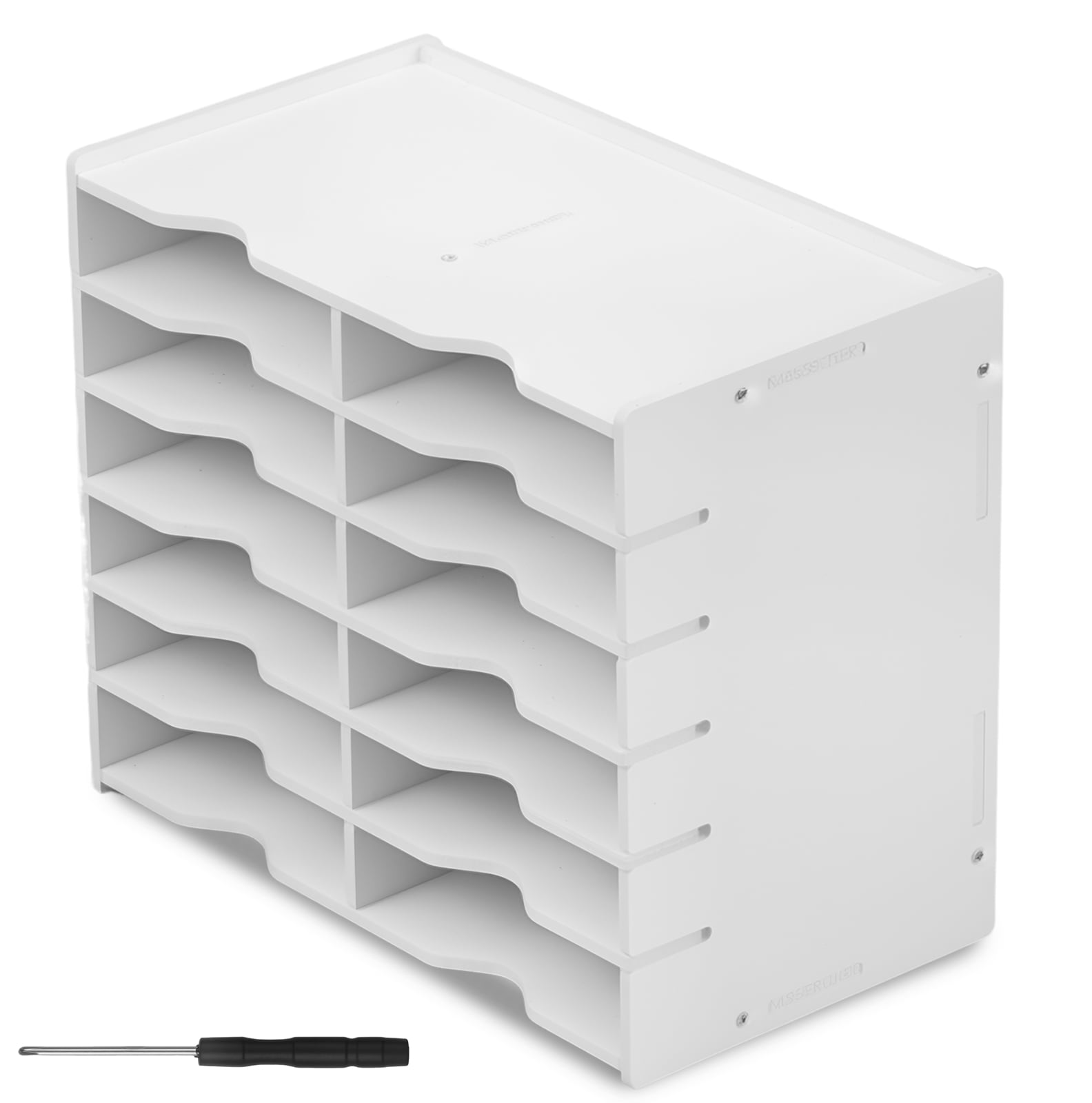 Ink Pad Holder 12/24/48 Slots Space Saving Stamp Pad Storage Organizer ...