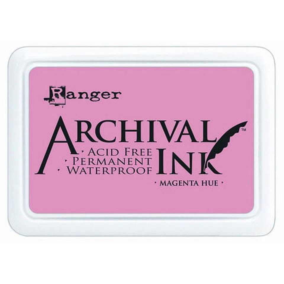 Ink Pad Magenta Archival Dye Permanent Waterproof Ranger - Walmart.com
