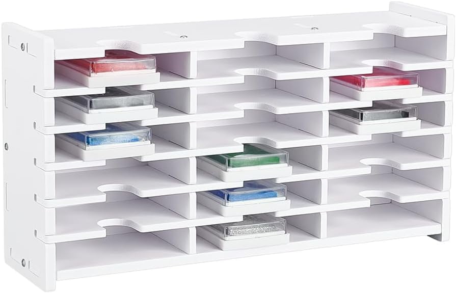 Ink Pad Storage Rack 18 Grids Inkpad Storage Box Stamp Pad Storage ...