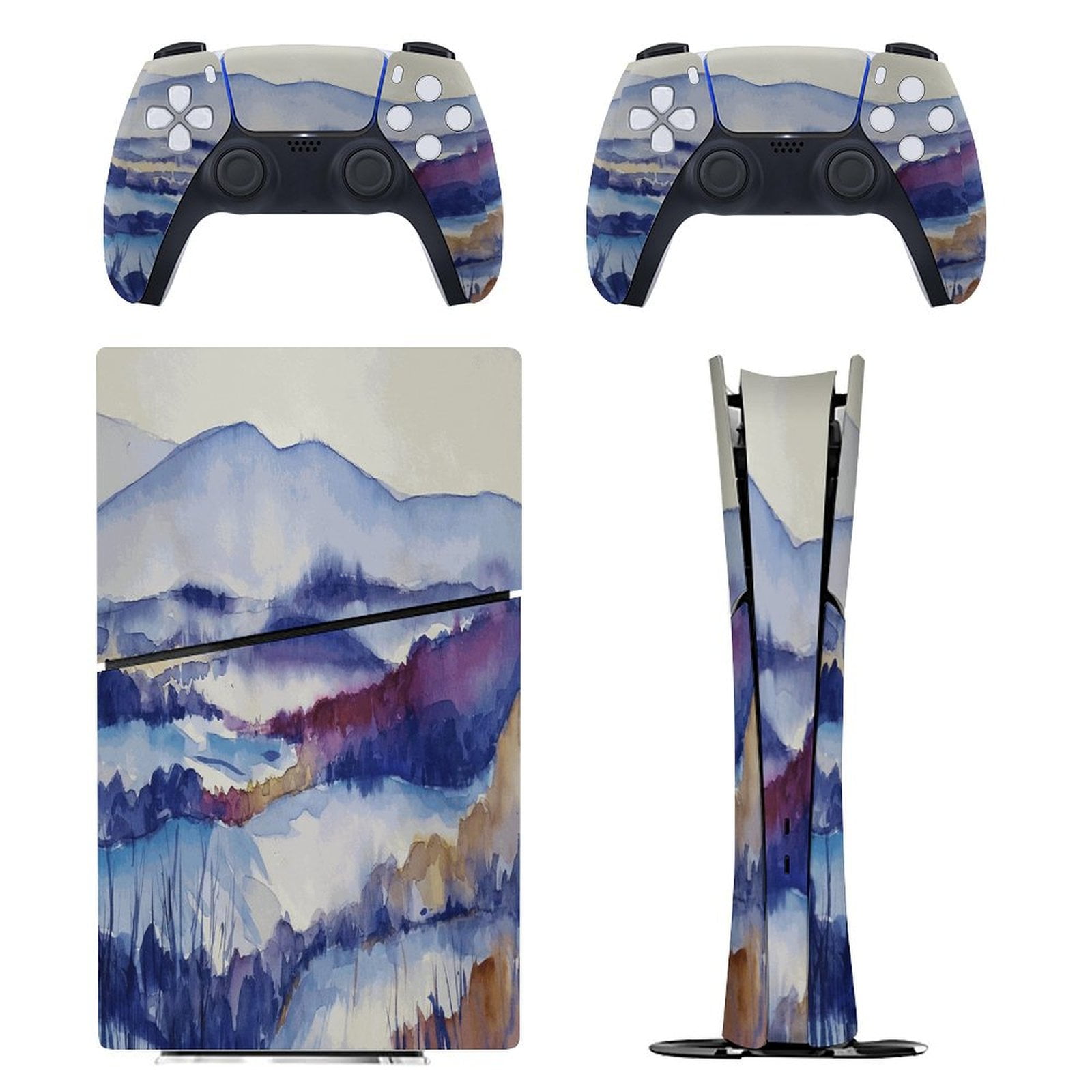 Ink Painting, Landscape, Nature PS5/PS5 Slim Digital Disc Skin Sticker ...
