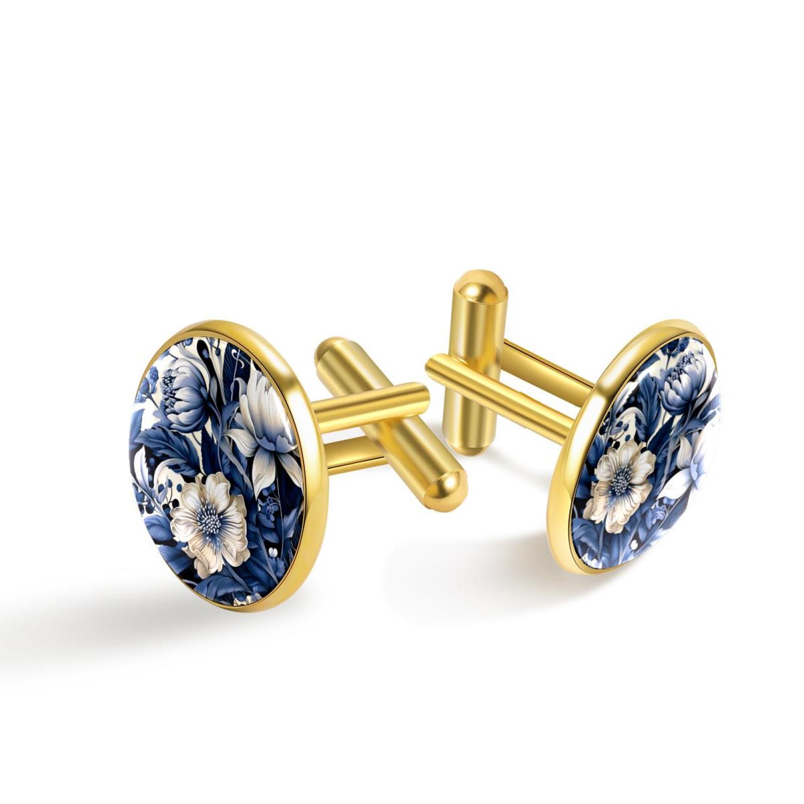 Ink Plant Elegant Men's Cufflinks for Formal Attire Made of Stainless ...