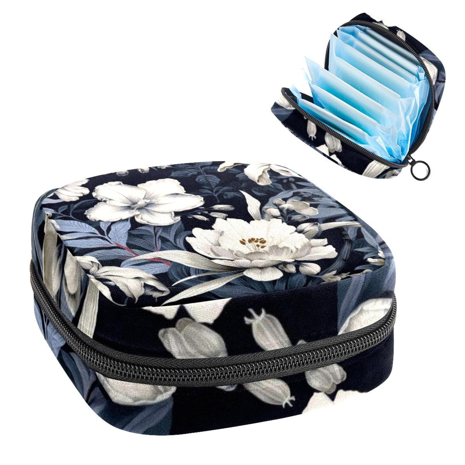 Ink Plant Sanitary Napkin Purse Makeup Travel Bag Pouch Multi-Pouch ...