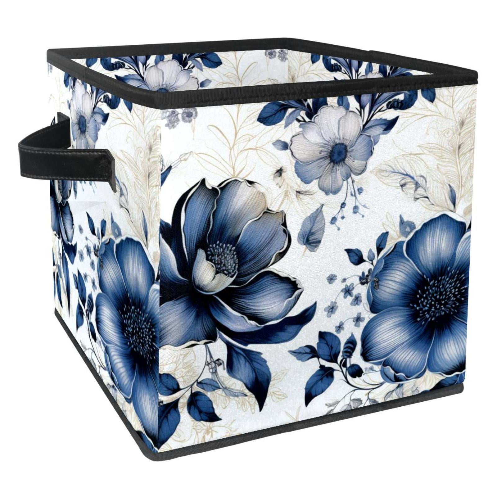 Ink Plants Foldable Toy Box with Handle, 10.8"x10.5"x10.6", Large ...