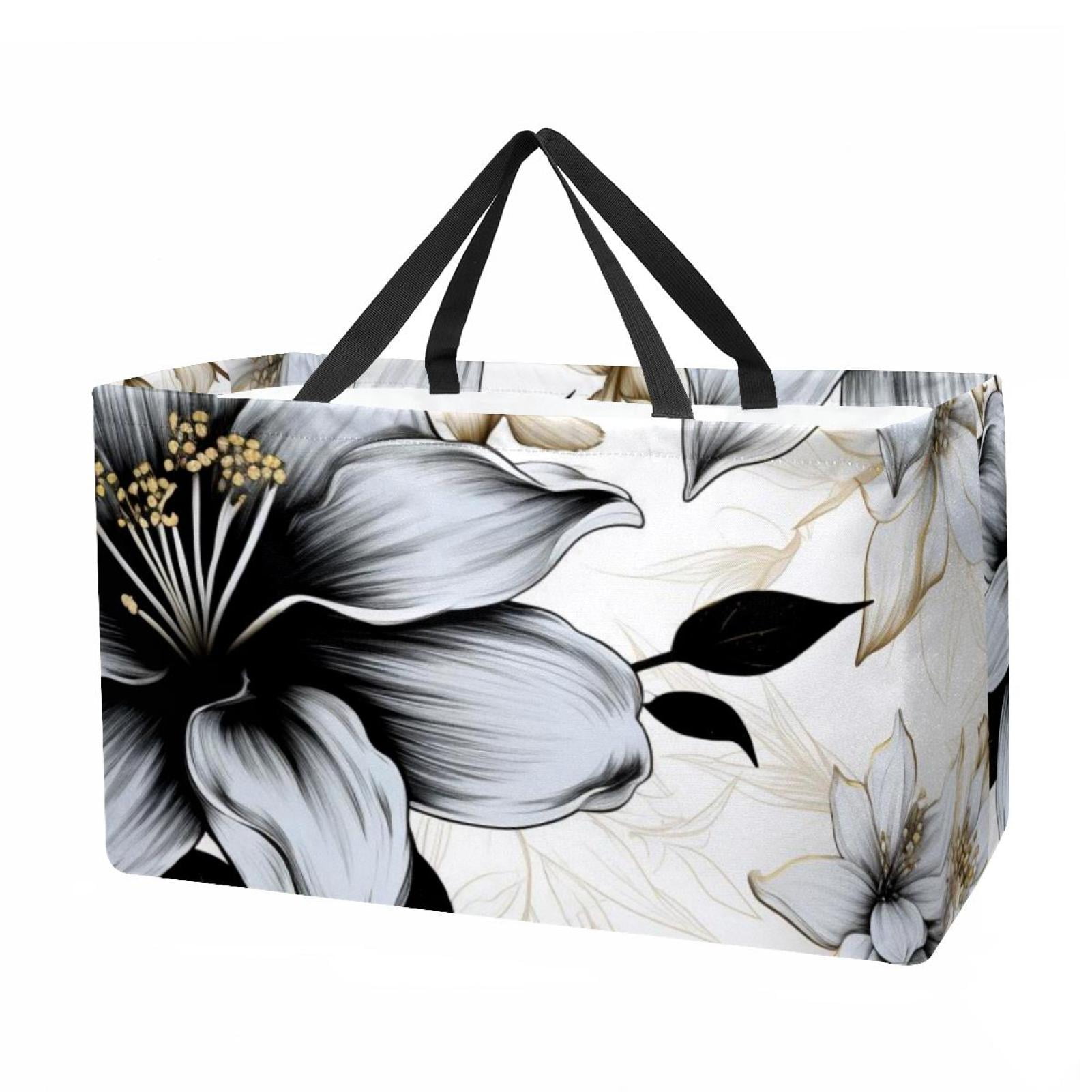 Ink Plants Large Capacity Reusable Oxford Cloth Picnic Baskets Storage ...