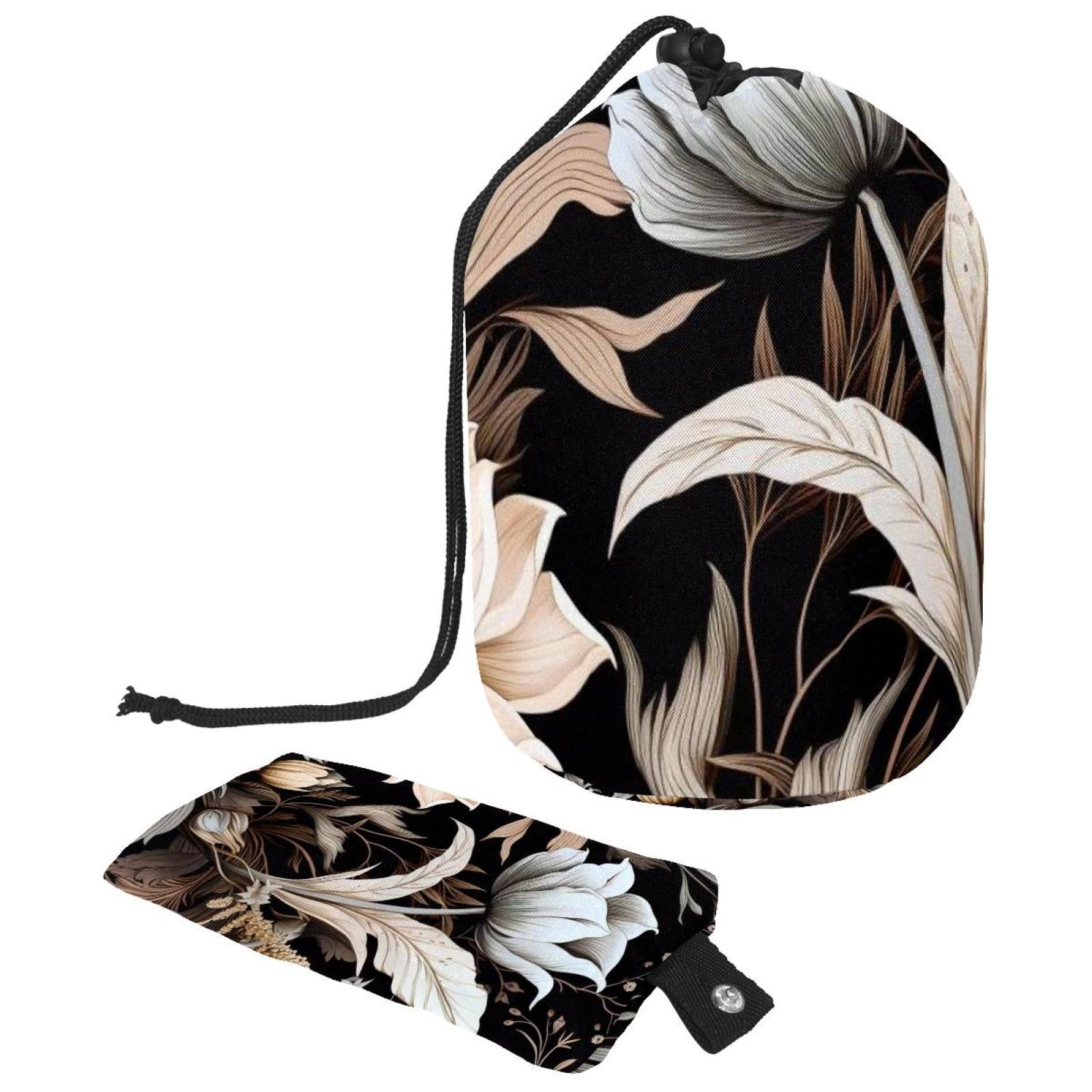 Ink Plants Portable Drawstring Foldable Travel Laundry Bags Shower Bag ...