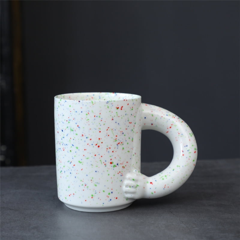 Ink Splash Cup INS Style Ceramic Mug Chubby Mug Home Water Cup Ink Spot ...