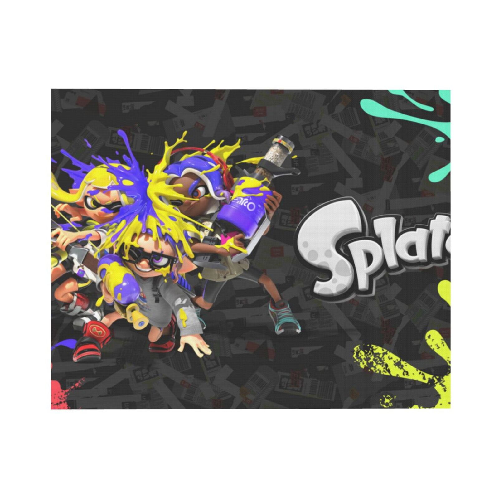 Ink Splatoon Canvas Decorative Poster Gift Art Picture Painting Bedroom ...