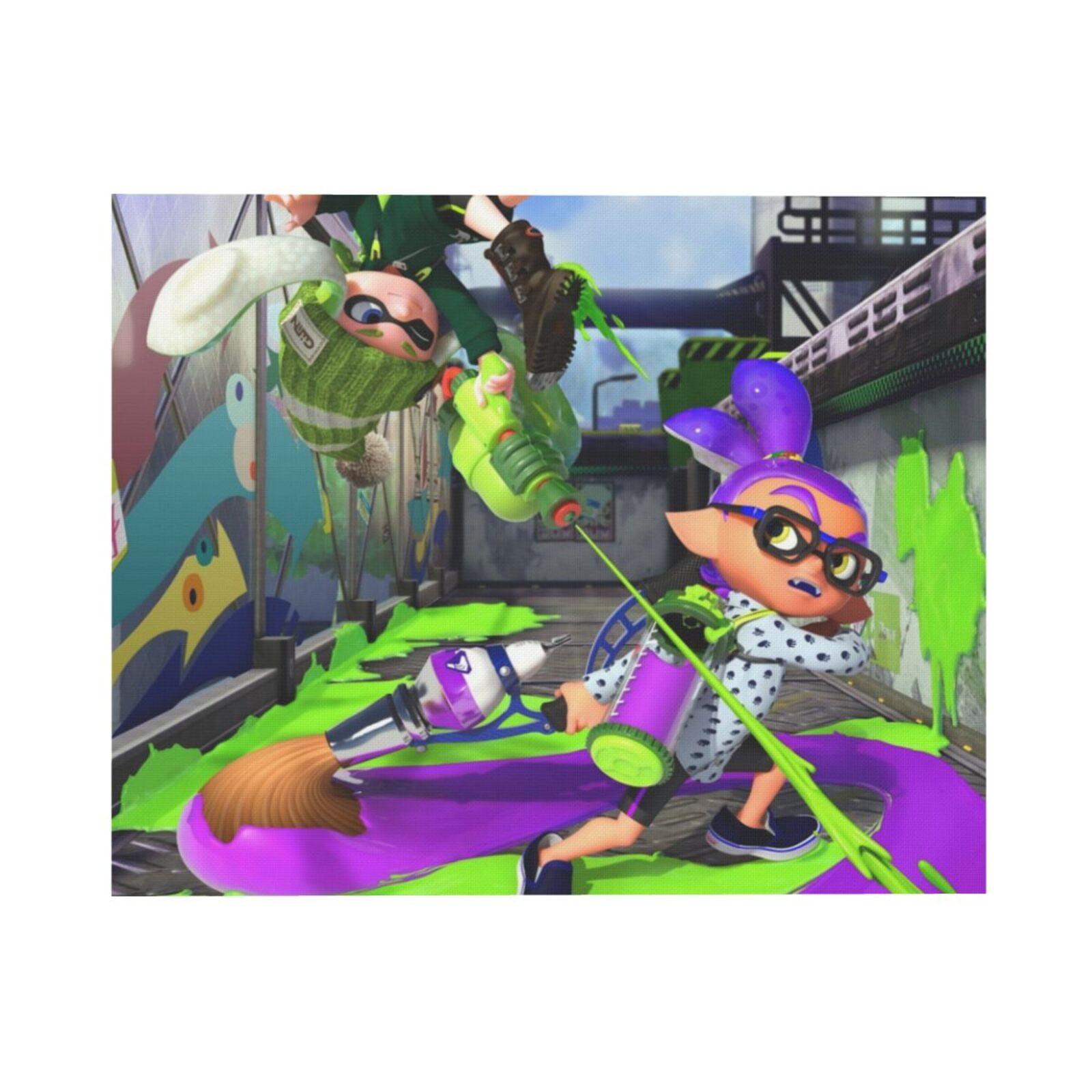 Ink Splatoon Cartoon Canvas Decorative Poster Gift Art Picture Painting ...