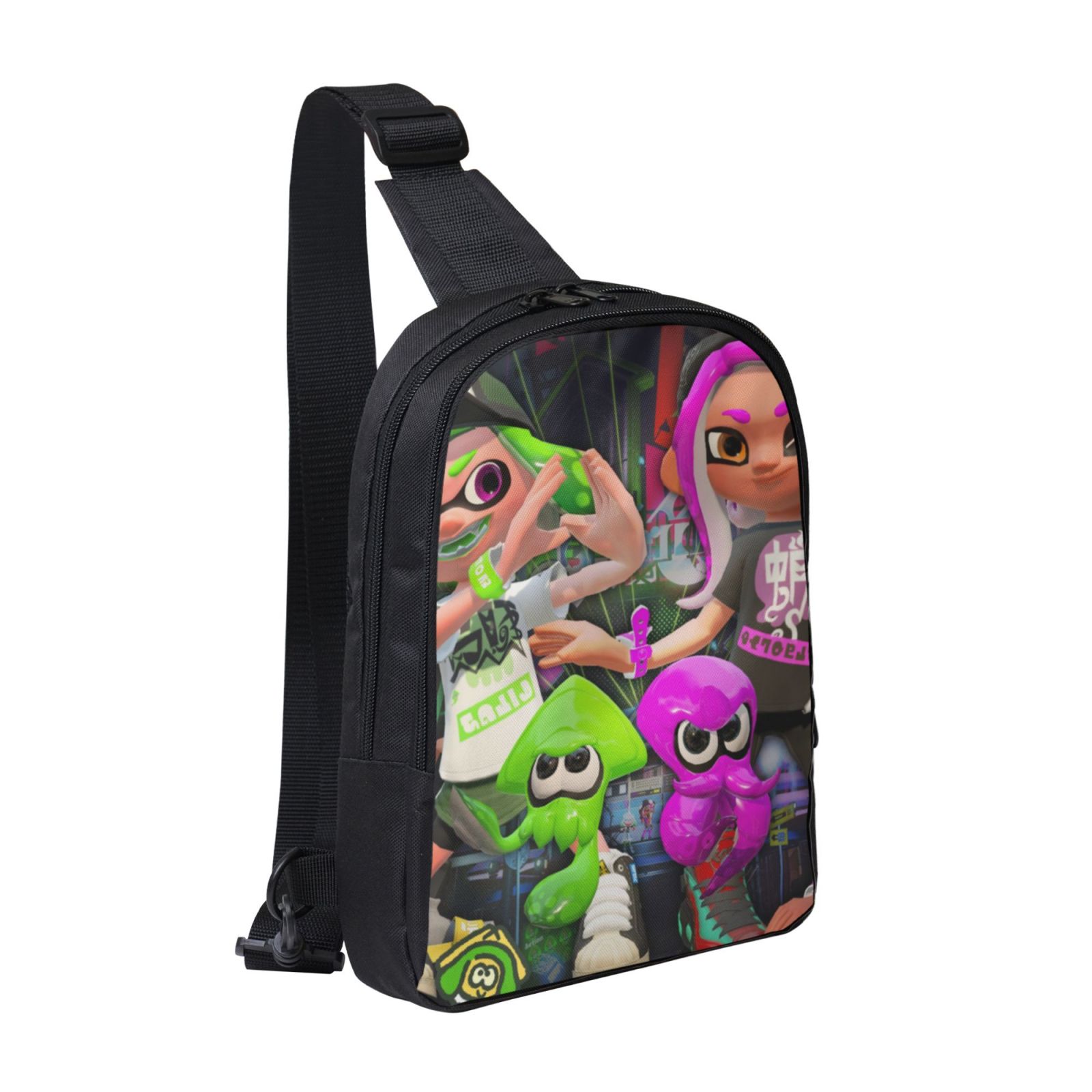 Ink Splatoon Game Unisex Chest Bags Sling Bag Crossbody Backpack 2 ...