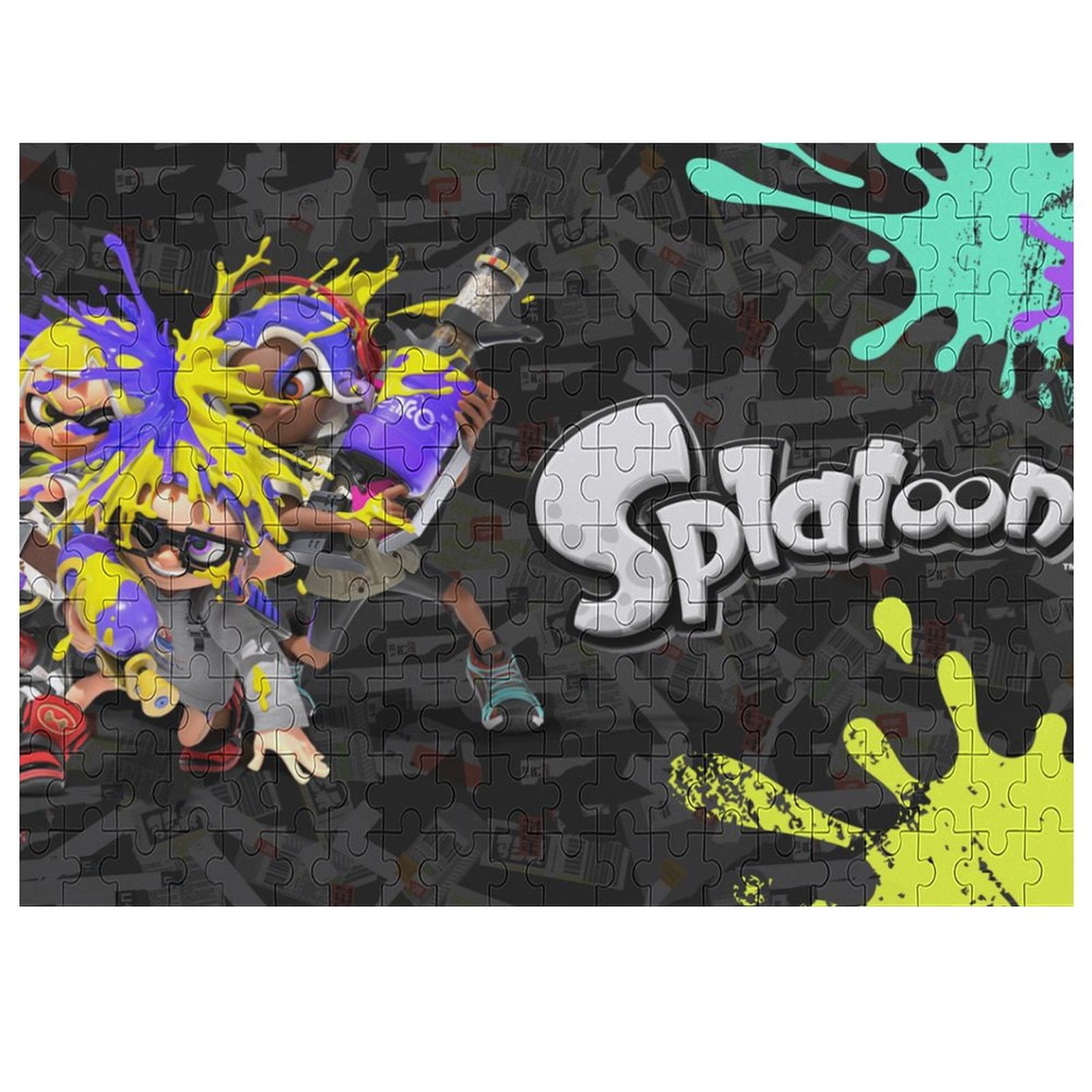 Ink Splatoon Jigsaw Puzzles Interlocking Puzzles Home Decor Birthday ...