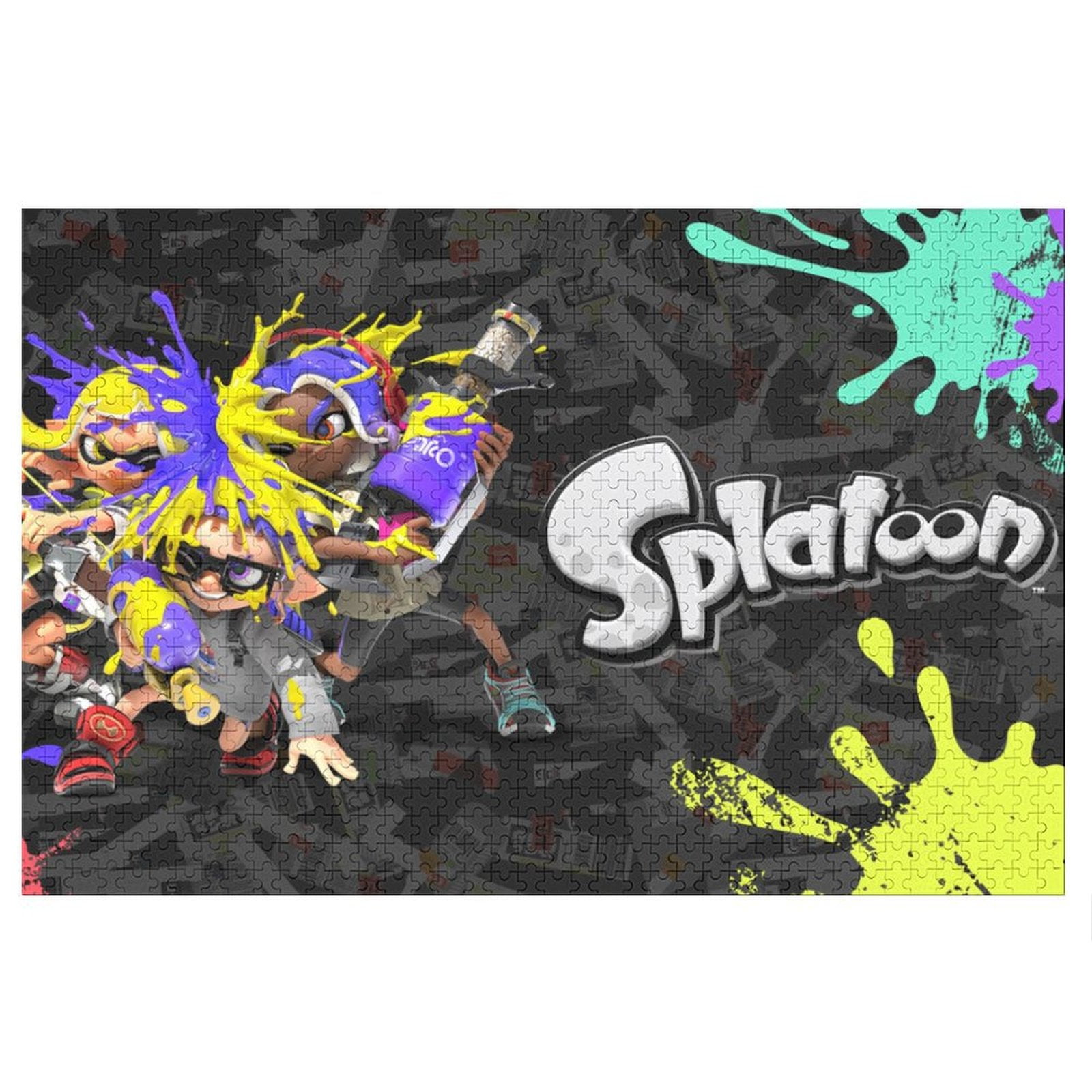 Ink Splatoon Jigsaw Puzzles Interlocking Puzzles Home Decor Birthday ...