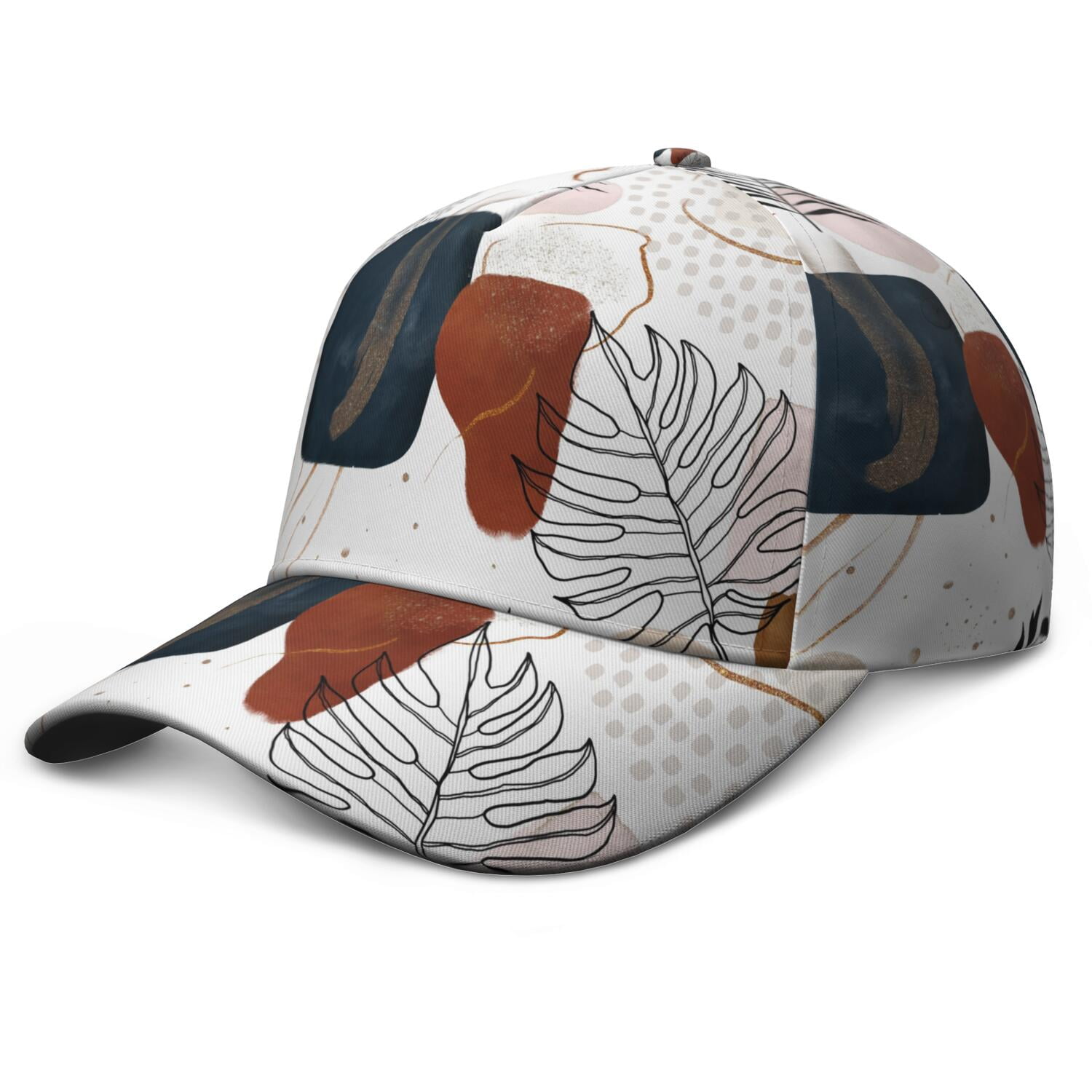 Ink Style Boho Cap – Artistic Geometric Tribal Sketch Dad Hat with ...