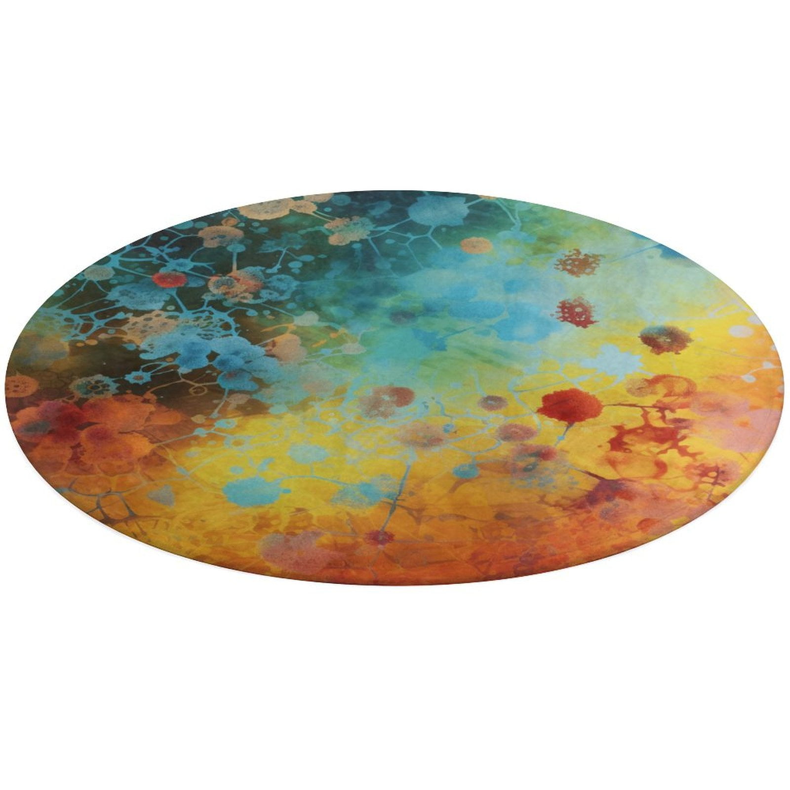Ink Texture Watercolor Round Carpet Living Room Carpet Modern And ...