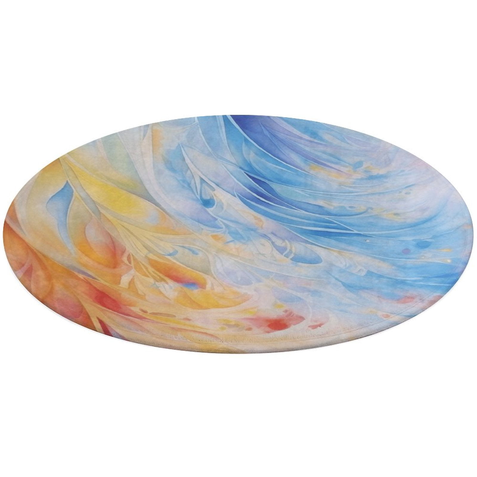 Ink Texture Watercolor Round Carpet Living Room Carpet Modern And ...