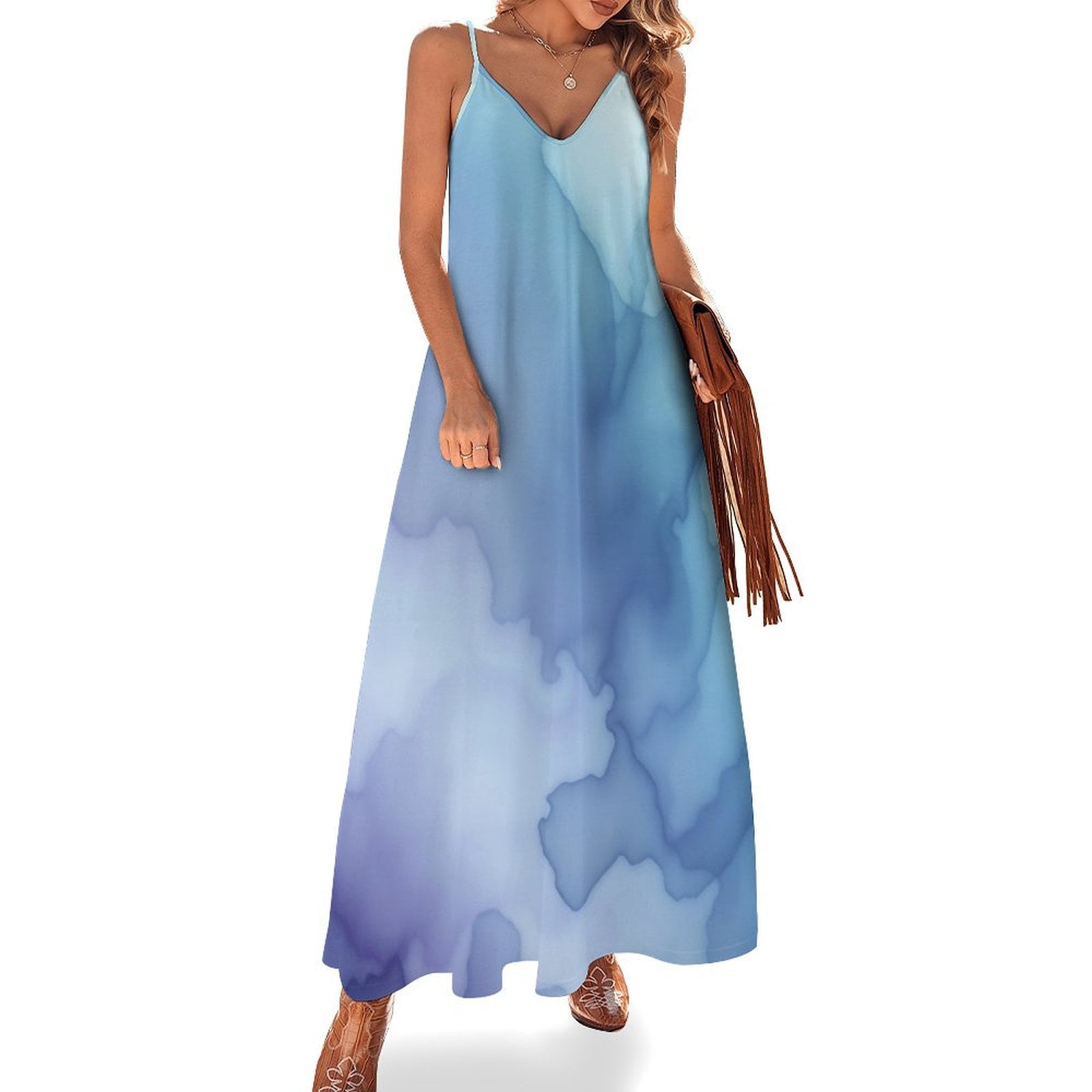 Ink Wash Blending 2025 Dress Women Outfit Festival Woman Summer Women ...