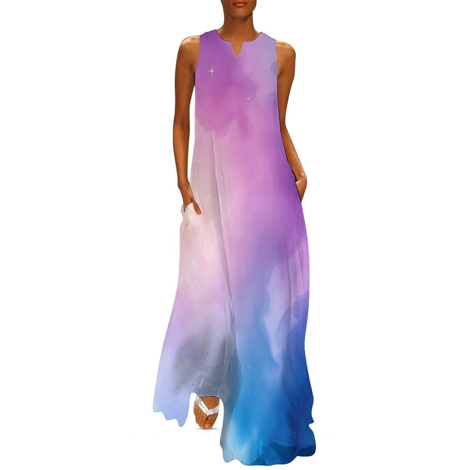 Ink Wash Blending Dress Elegant Dresses Plus Sizes Dress Summer 2025 ...