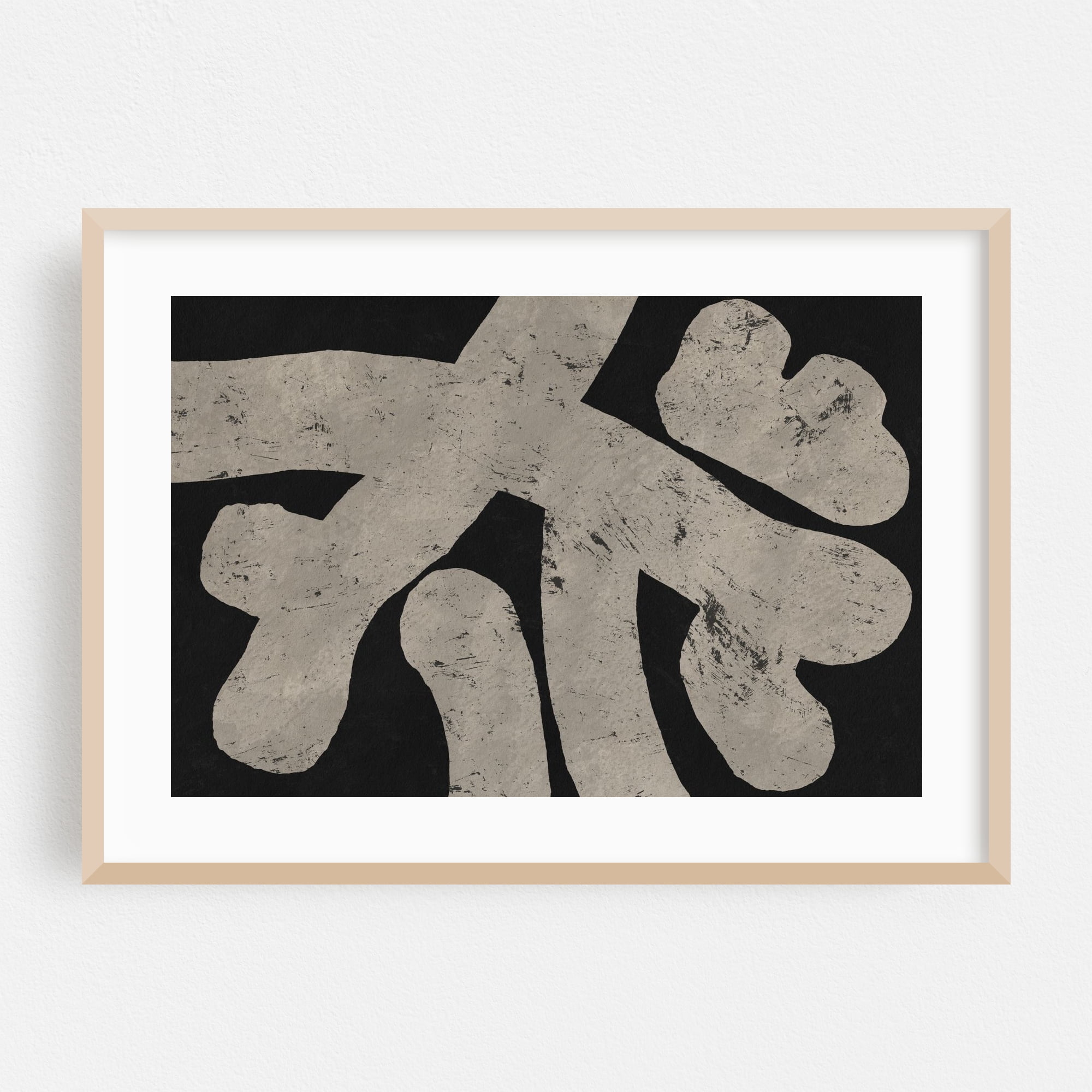 Ink Work 015 - Painting Abstract Black and White Minimalist Modern Art ...