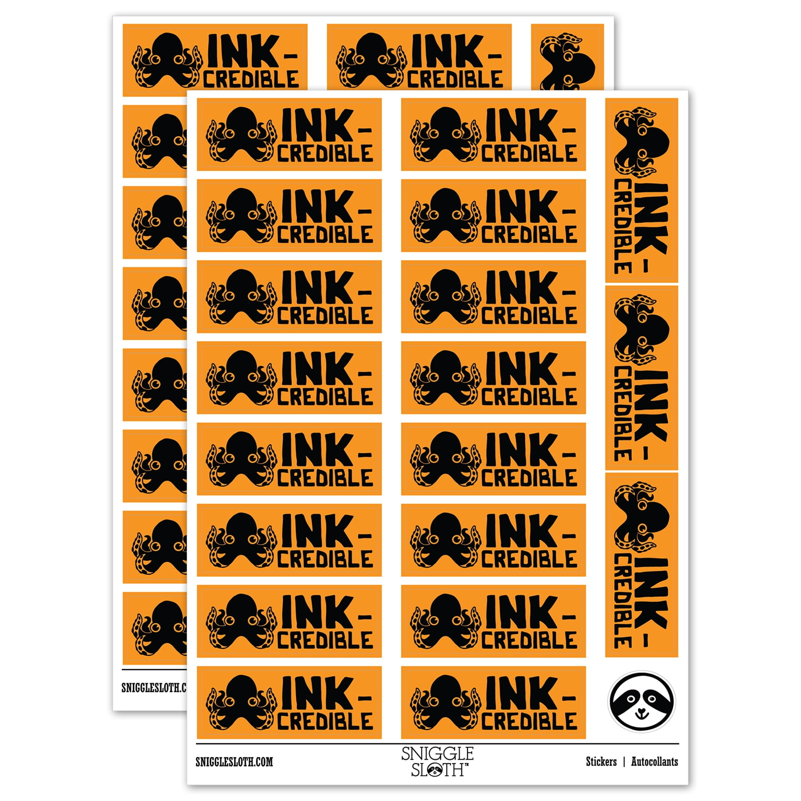 Ink-credible Incredible Octopus Teacher Student School Sticker Set ...
