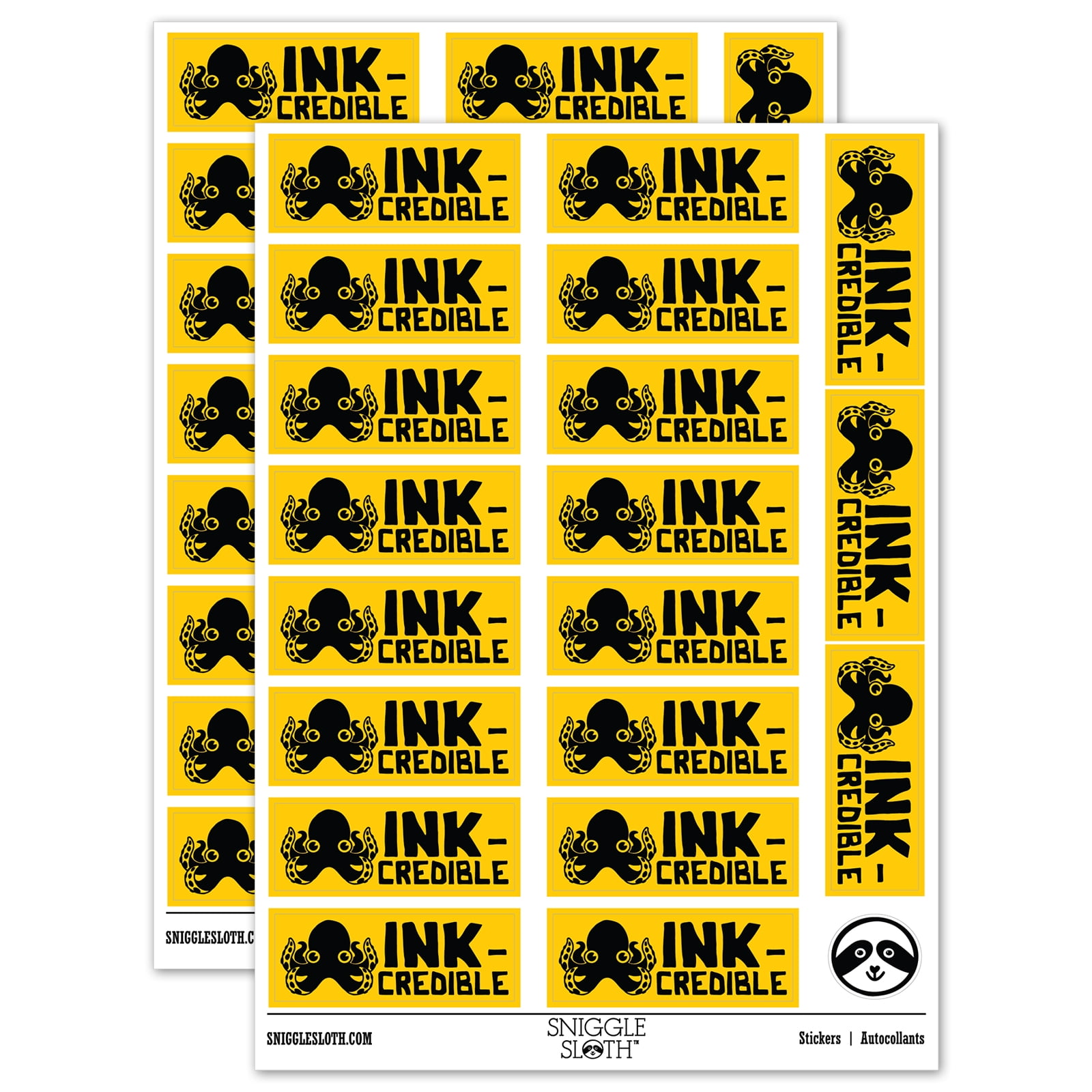 Ink-credible Incredible Octopus Teacher Student School Sticker Set ...