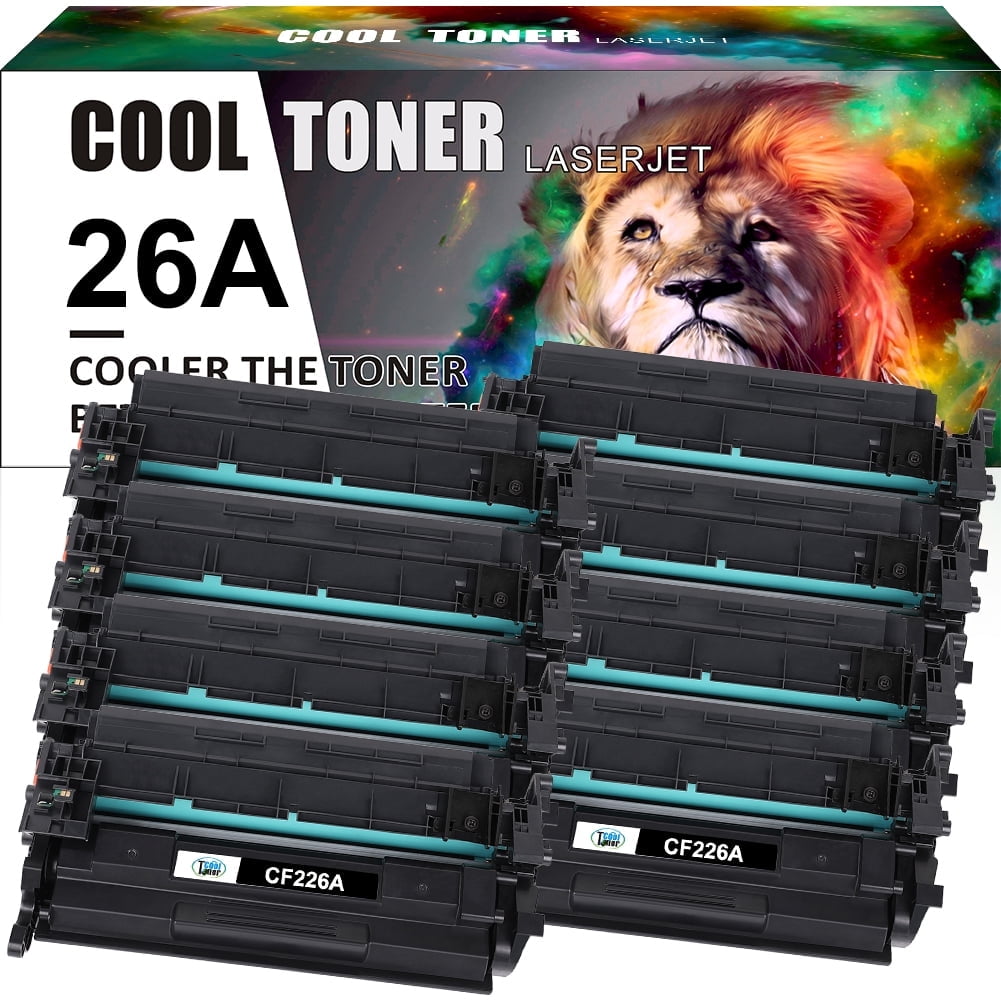 26A Toner Cartridge Black 8-Pack Compatible for HP 26A CF226A 26X ...