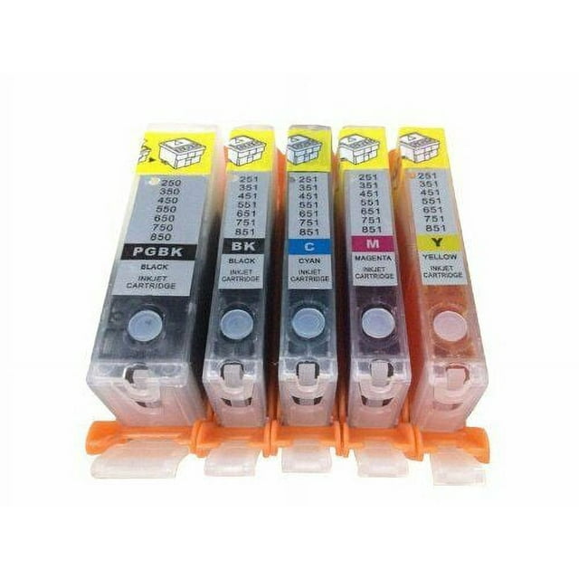 5 Pack Edible Ink Cartridges for PGI-280 CLI-281 Pixma TR7520 TR8520 ...